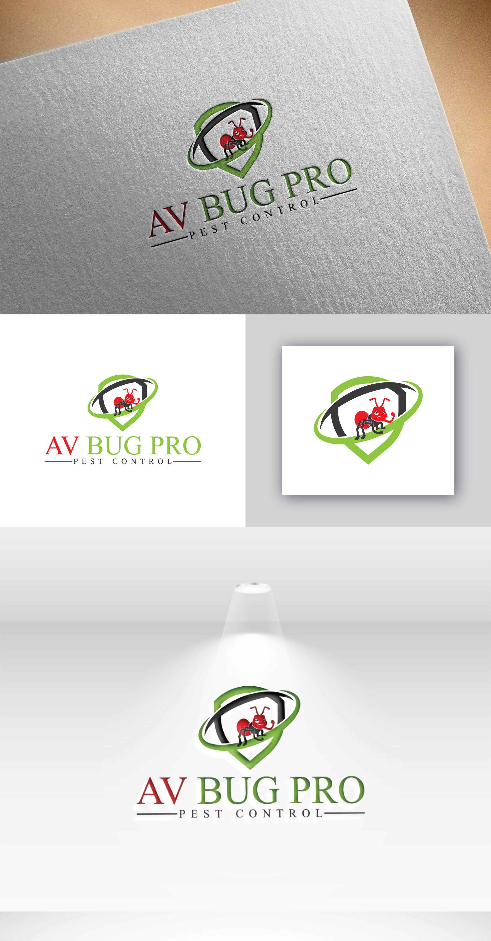 Colorful, Serious, Pest Control Logo Design for "AV Bug Pro" with "Pest ...