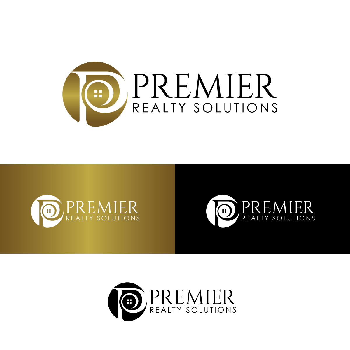 Professional, Elegant, Real Estate Logo Design for Premier Realty ...
