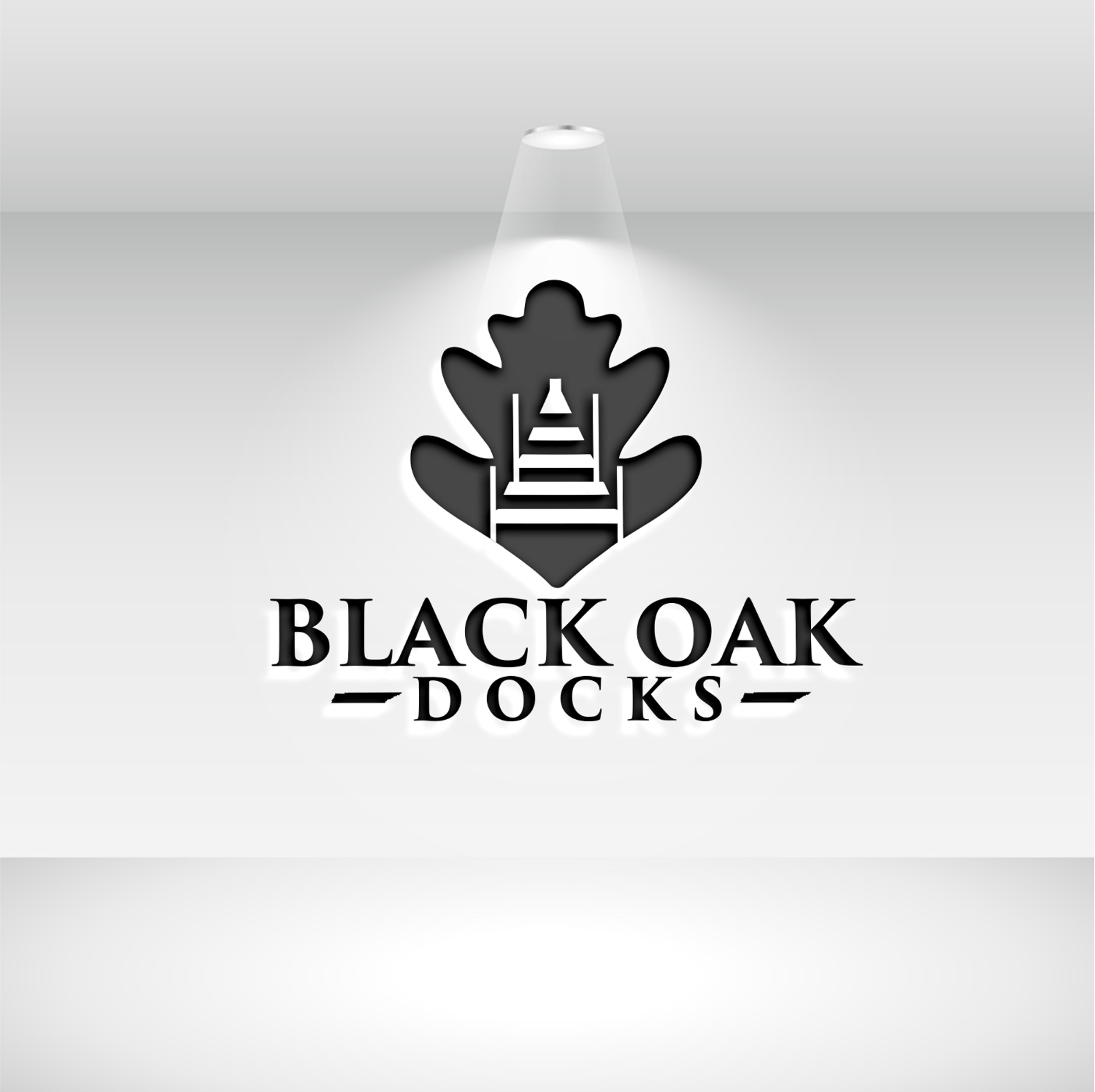 Masculine, Serious, Marine Construction Logo Design for Black Oak Docks ...