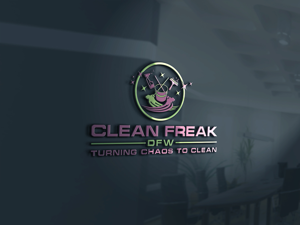 Modern, Playful, home cleaning Logo Design for Clean Freak DFW ...