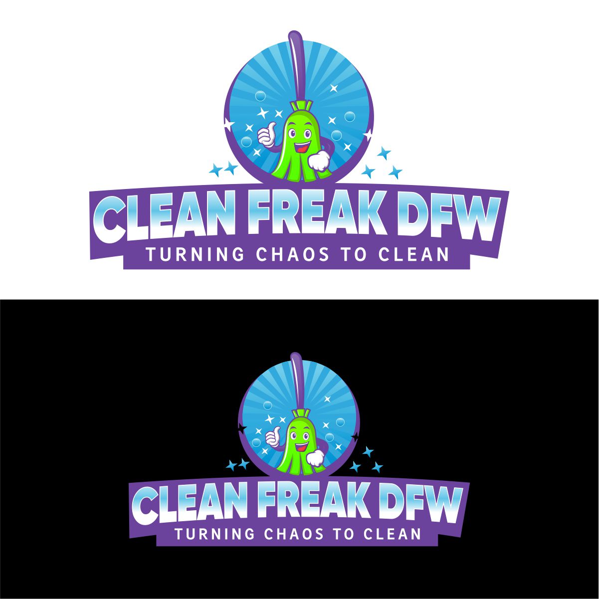 Modern, Playful, home cleaning Logo Design for Clean Freak DFW ...
