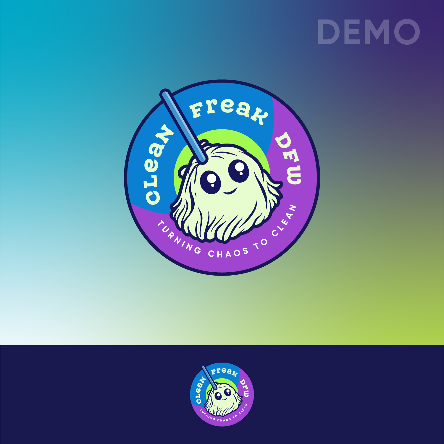 Modern, Playful, home cleaning Logo Design for Clean Freak DFW ...