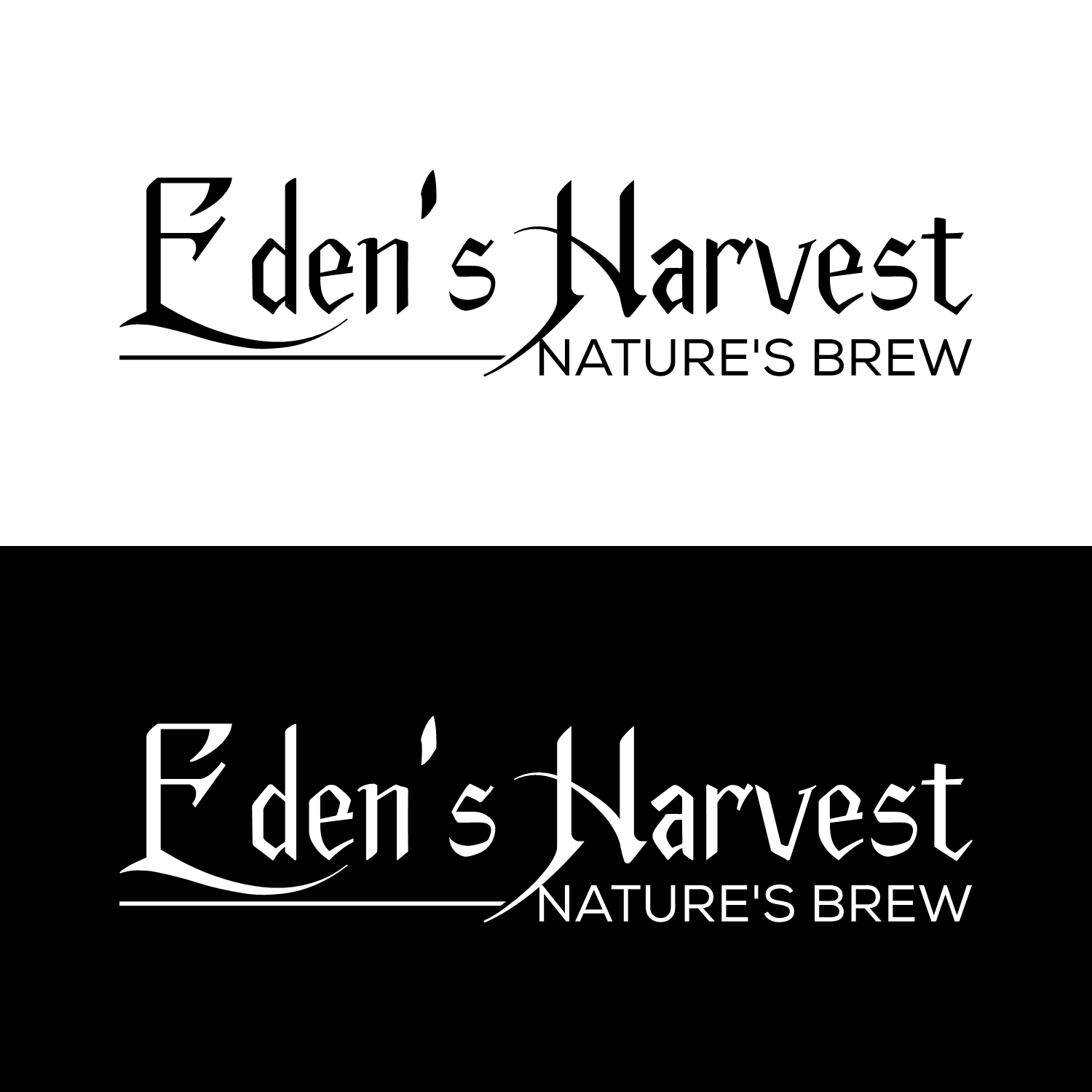 Modern, Colorful, Alcohol Logo Design for Eden's Harvest, Nature's Brew ...