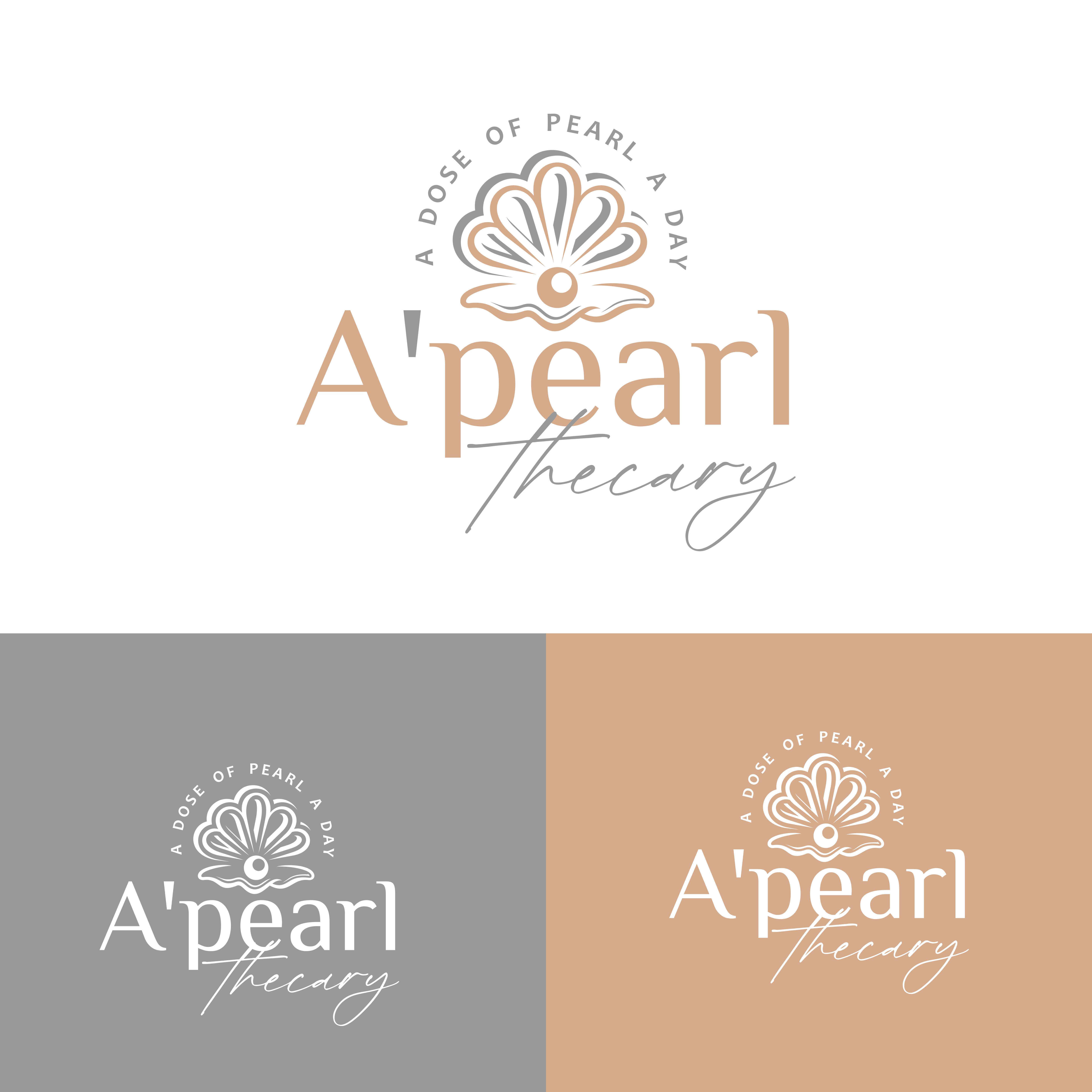 Logo Design for A'pearl'thecary slogan-a dose of pearl a day by Smart ...