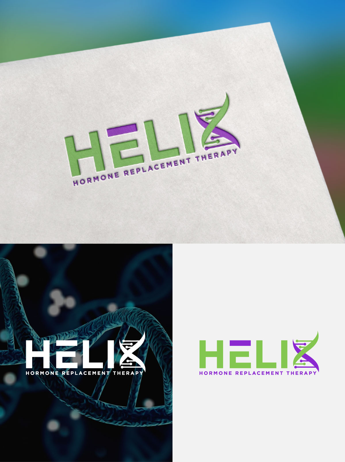 Serious, Modern, Medical / Wellness Logo Design for Helix Hormone Replacement Therapy by Pixel ...