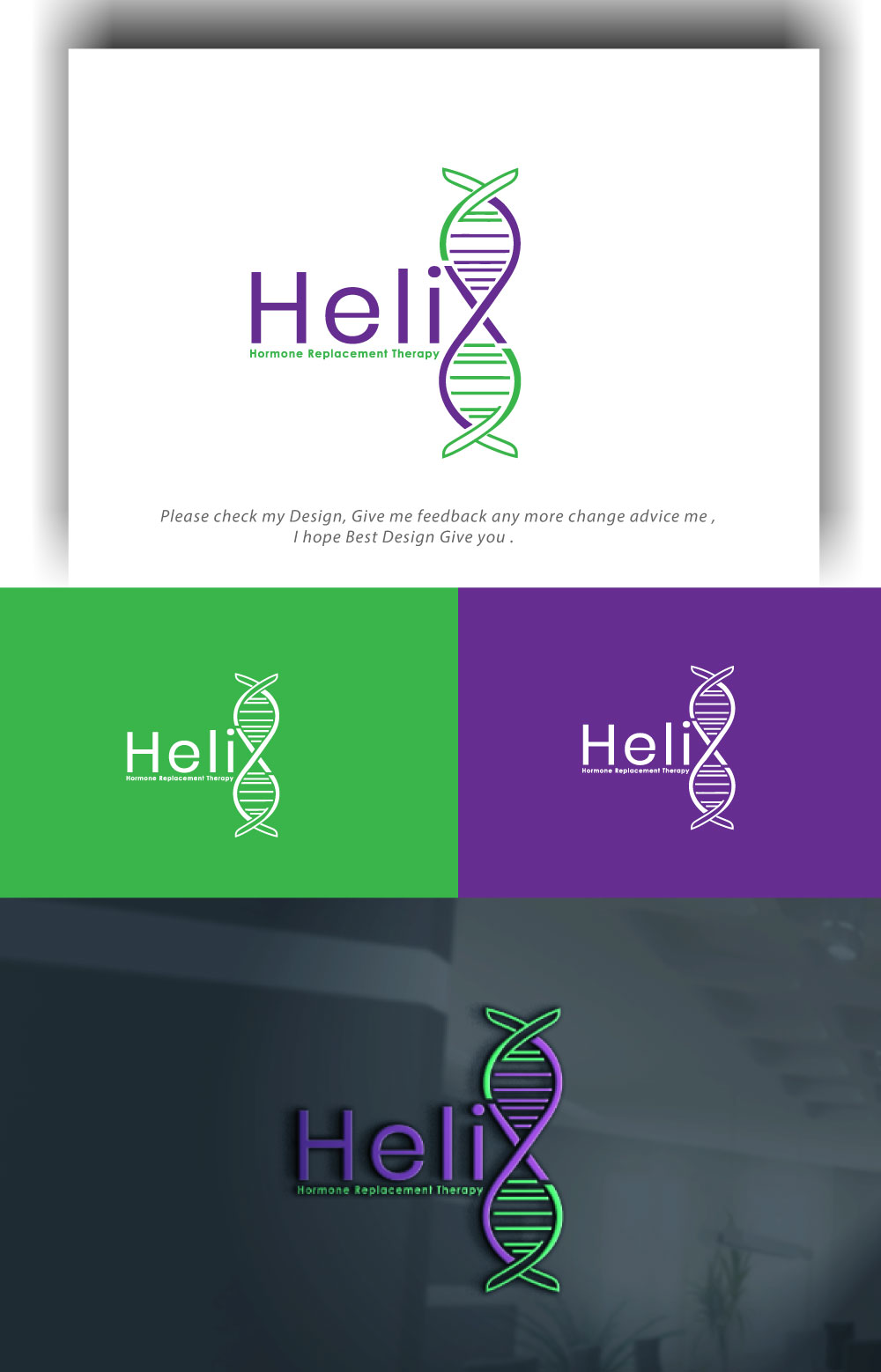 Serious, Modern, Medical / Wellness Logo Design for Helix Hormone ...