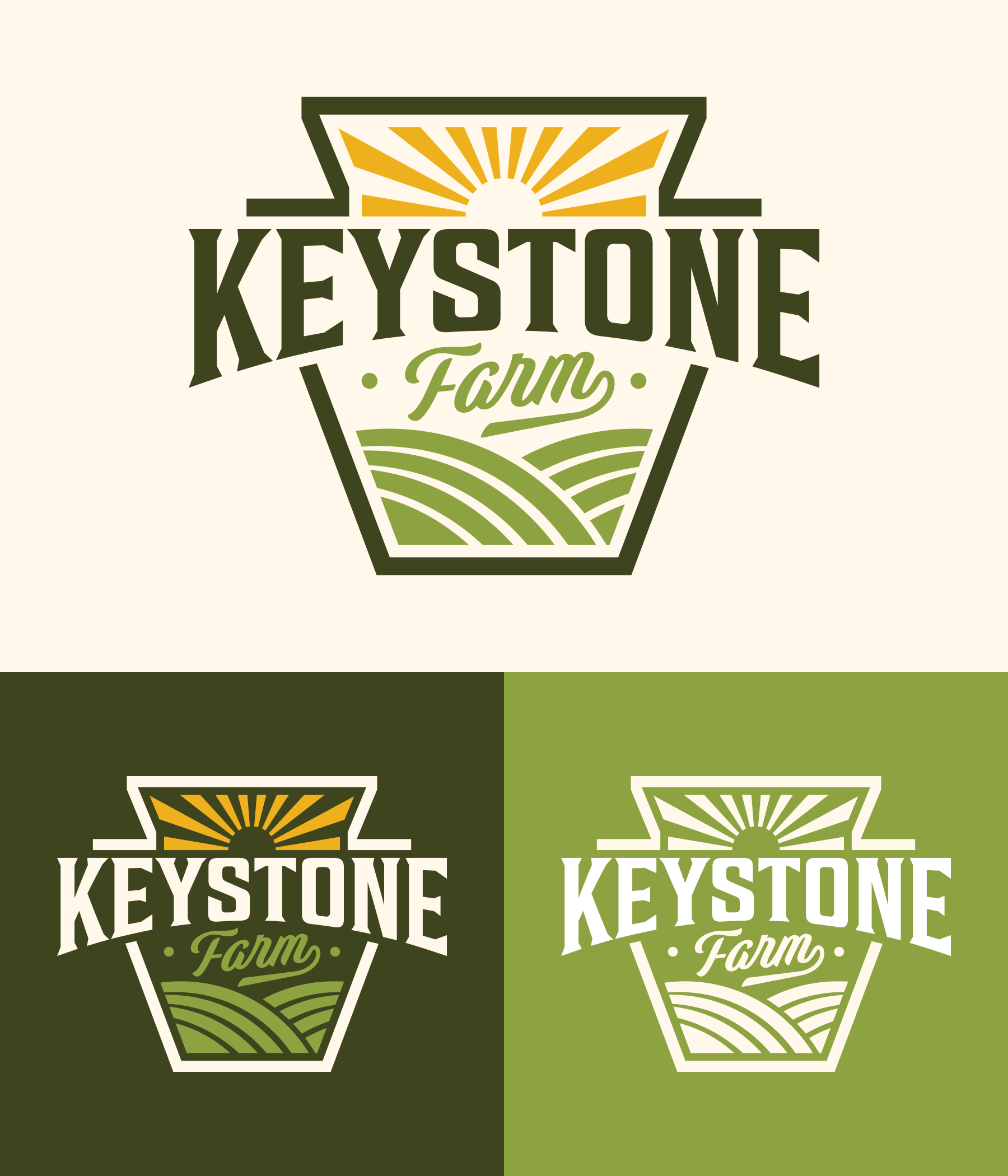 Logo Design for Keystone Farms by Aezakmi | Design #32621654
