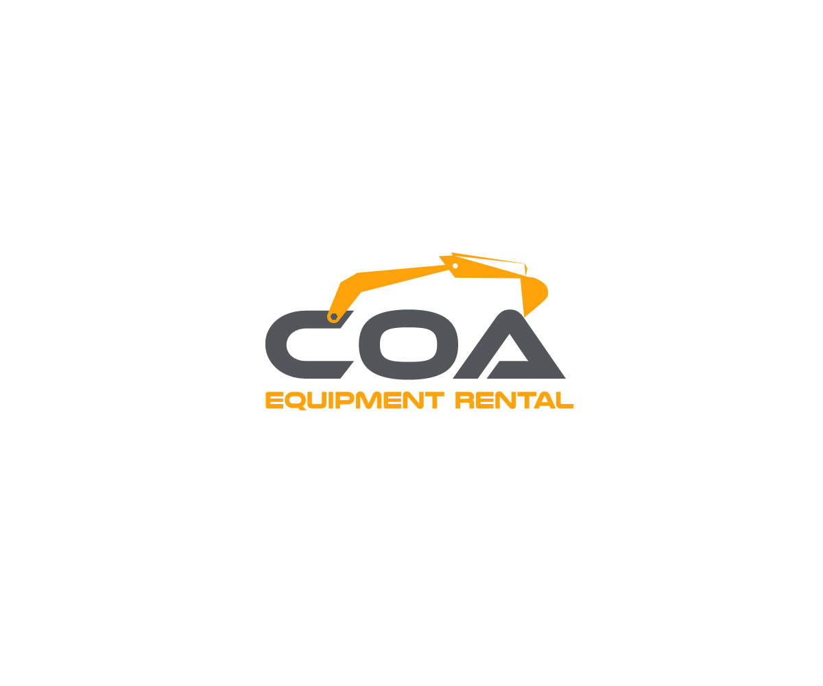 Logo Design for COA needs to be bold, Equipment rental can be small or ...