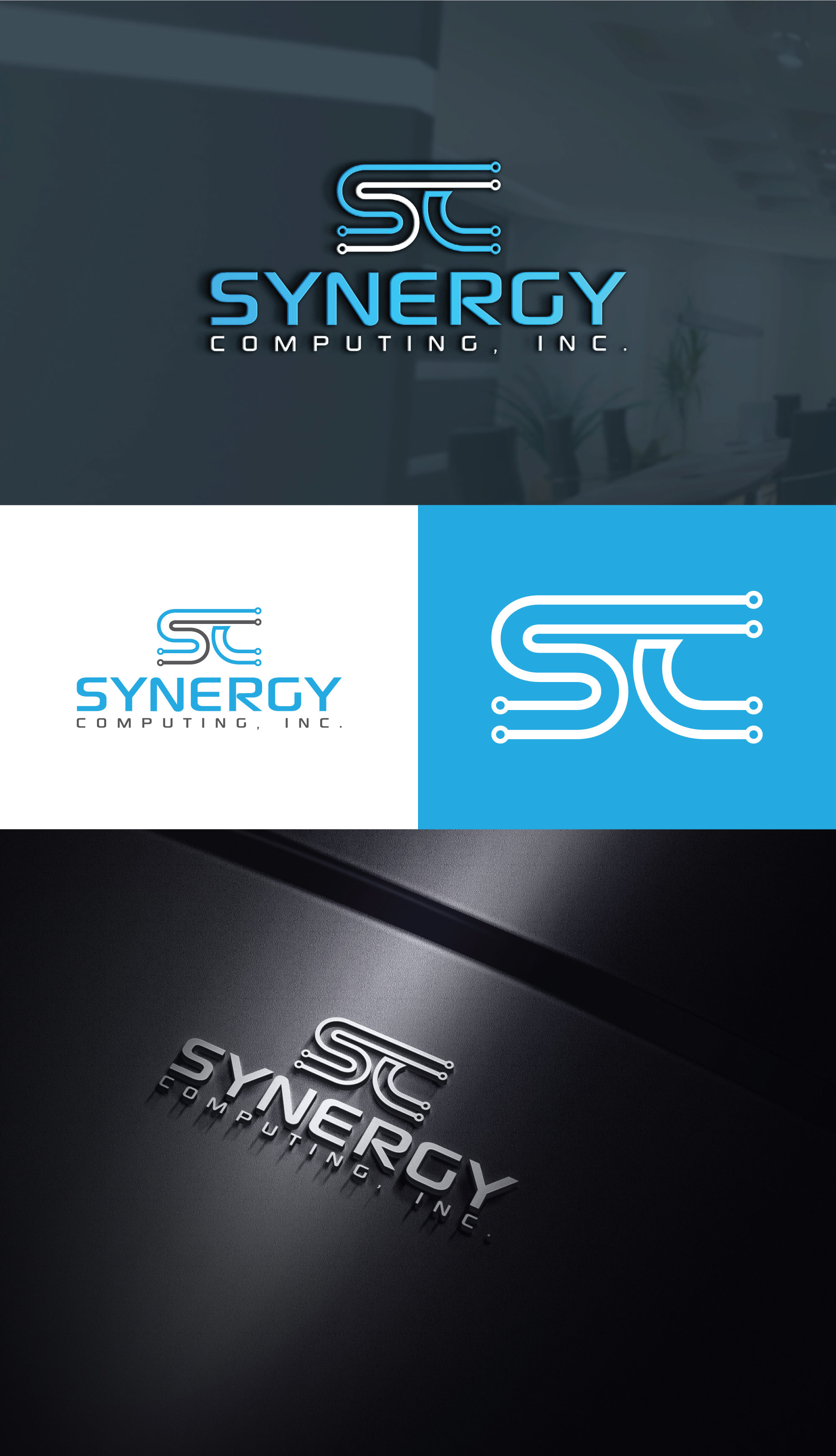 Elegant, Playful, IT Managed Services Logo Design for Synergy Computing ...
