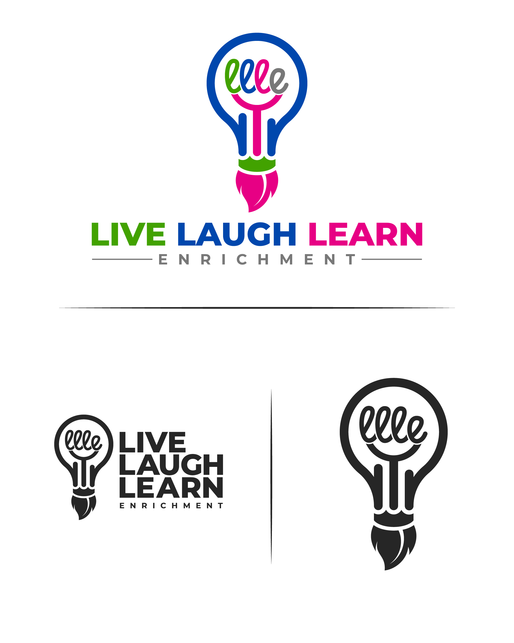 Playful, Bold, Children's enrichment learning Logo Design for Live ...