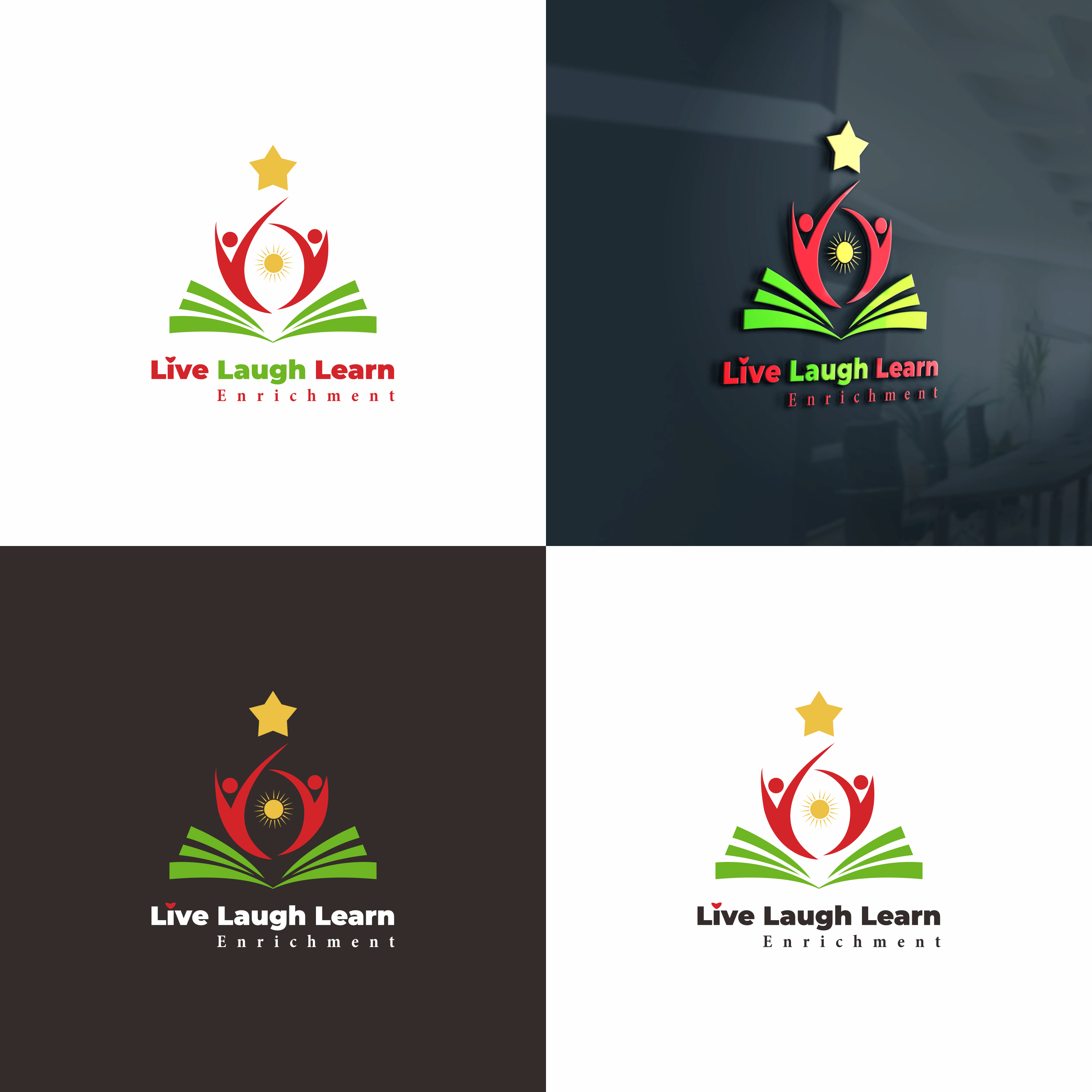 Playful, Bold, Children's enrichment learning Logo Design for Live ...