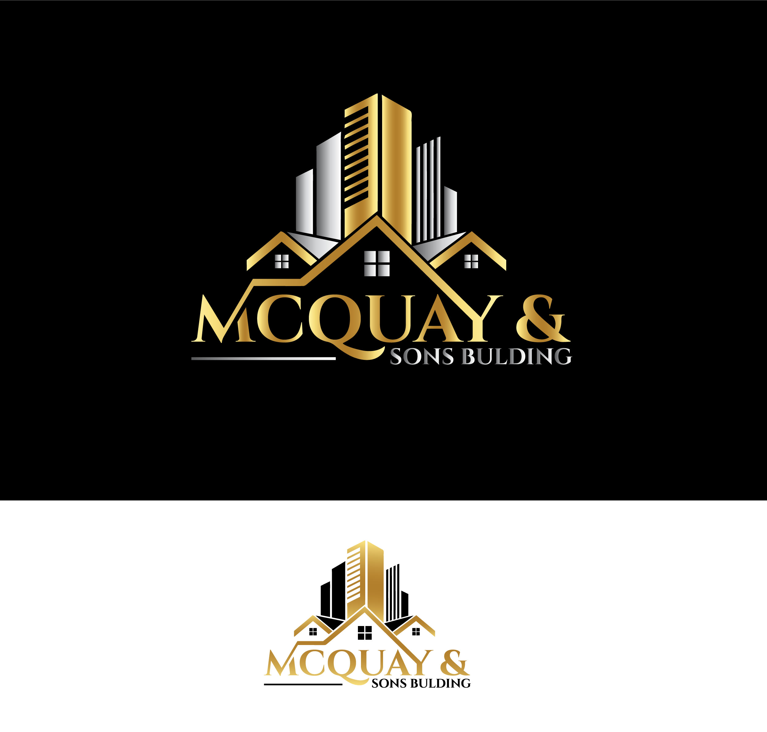 Elegant, Professional Logo Design for McQuay & Sons Bulding by GD ...