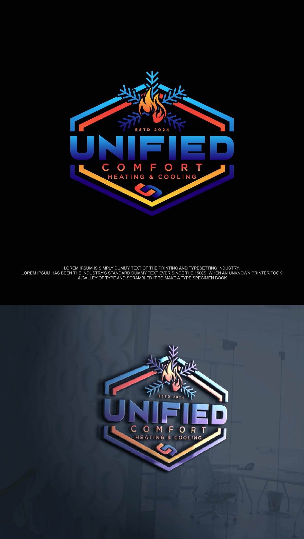 Bold, Serious, CONSTRUCTION: HVAC Contractor Logo Design for Unified ...