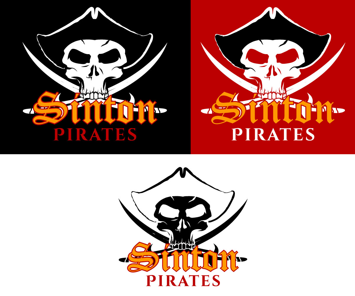 Bold, Serious, Youth Football Logo Design for Sinton Pirates by Bruse R ...