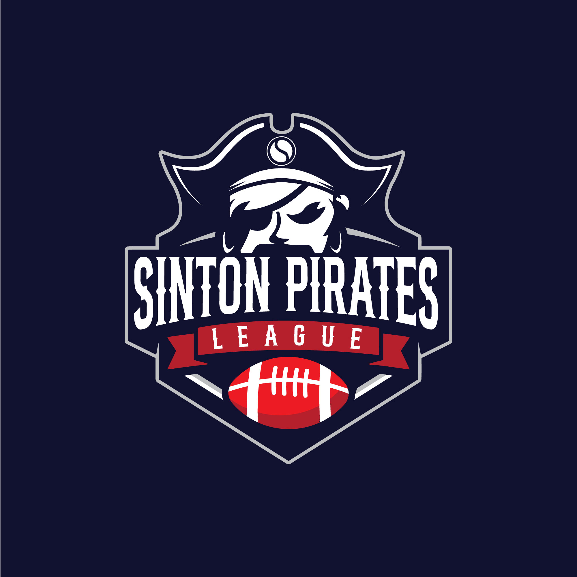 Bold, Serious, Youth Football Logo Design for Sinton Pirates by MD ...