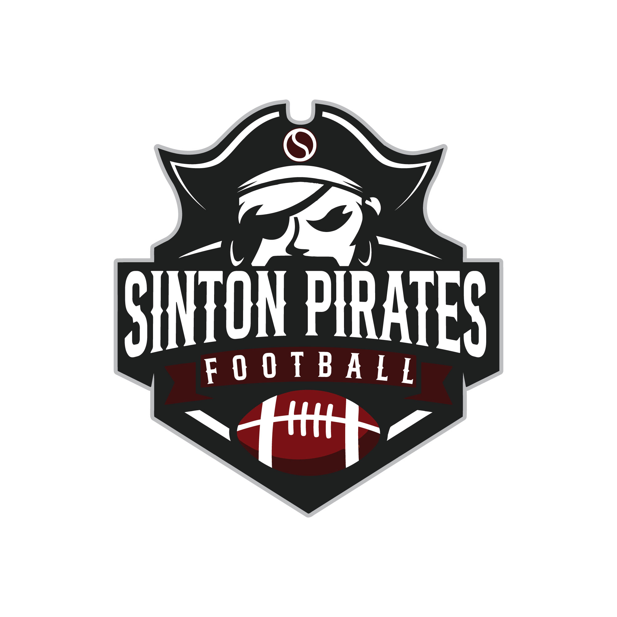 Bold, Serious, Youth Football Logo Design for Sinton Pirates by MD ...