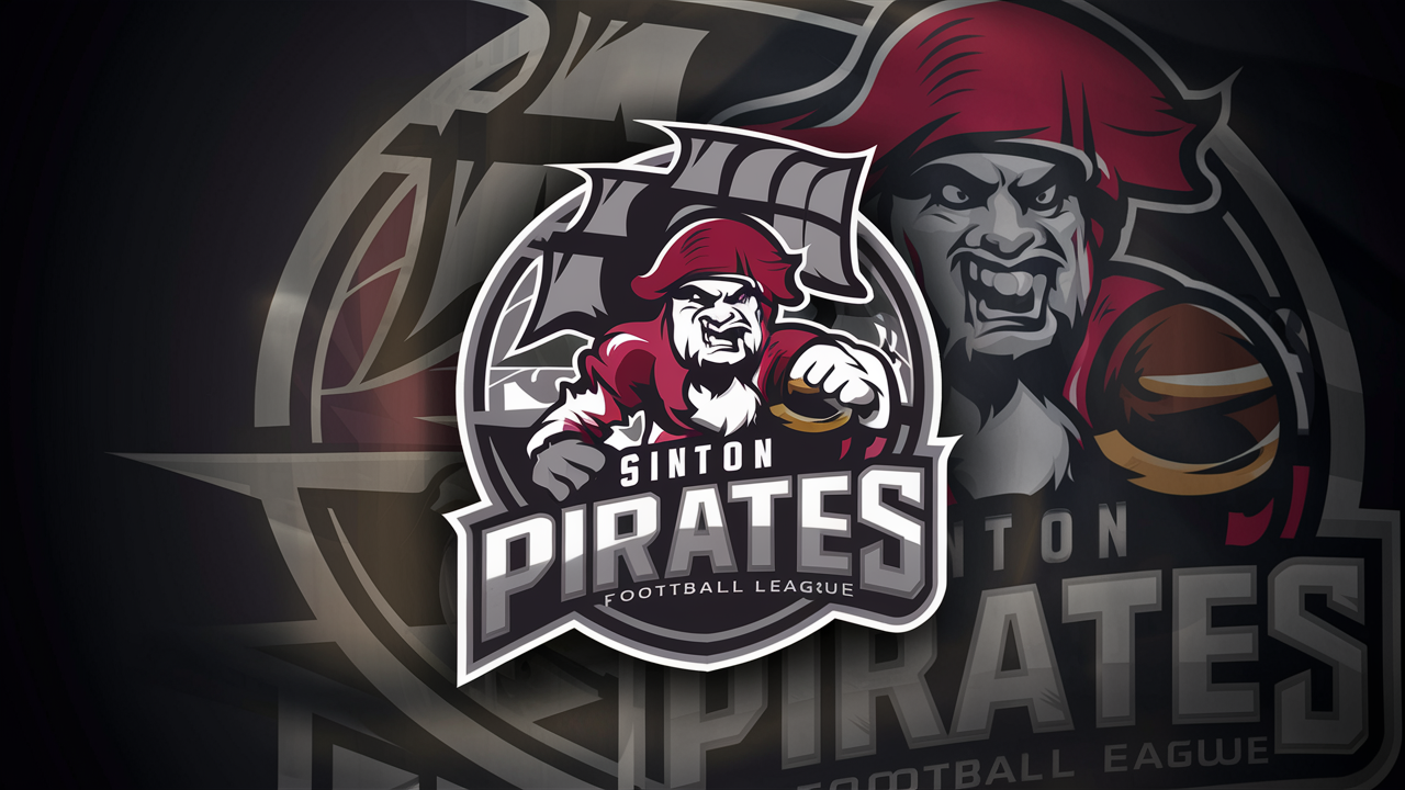 Bold, Serious, Youth Football Logo Design for Sinton Pirates by ...