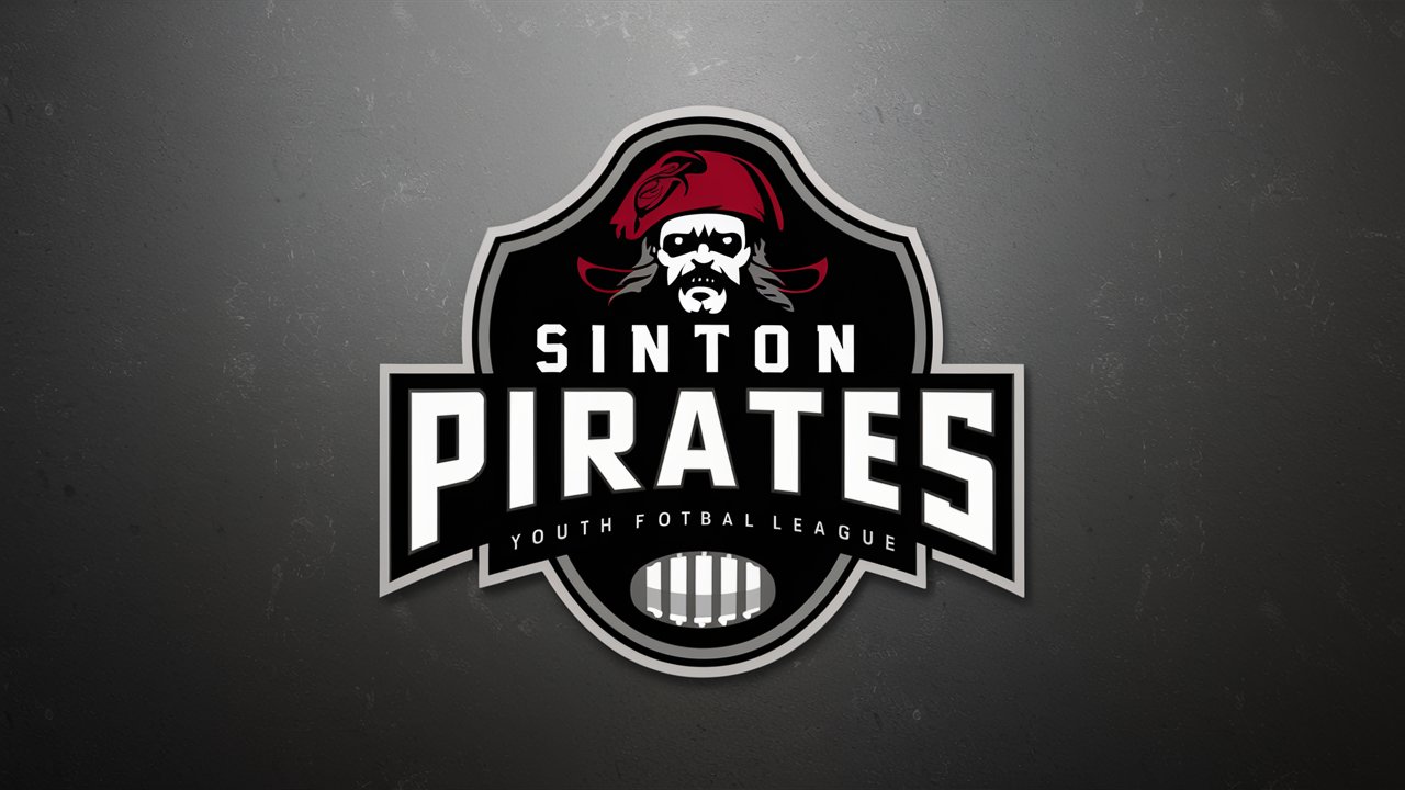 Bold, Serious, Youth Football Logo Design for Sinton Pirates by ...