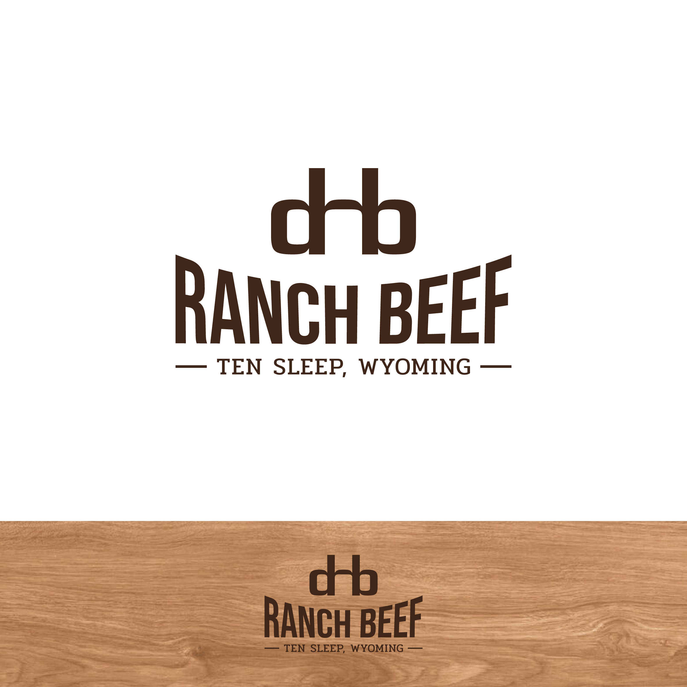 Masculine, Conservative, Ranching Logo Design for dHb Ranch Beef by Aljune Castro Designs ...