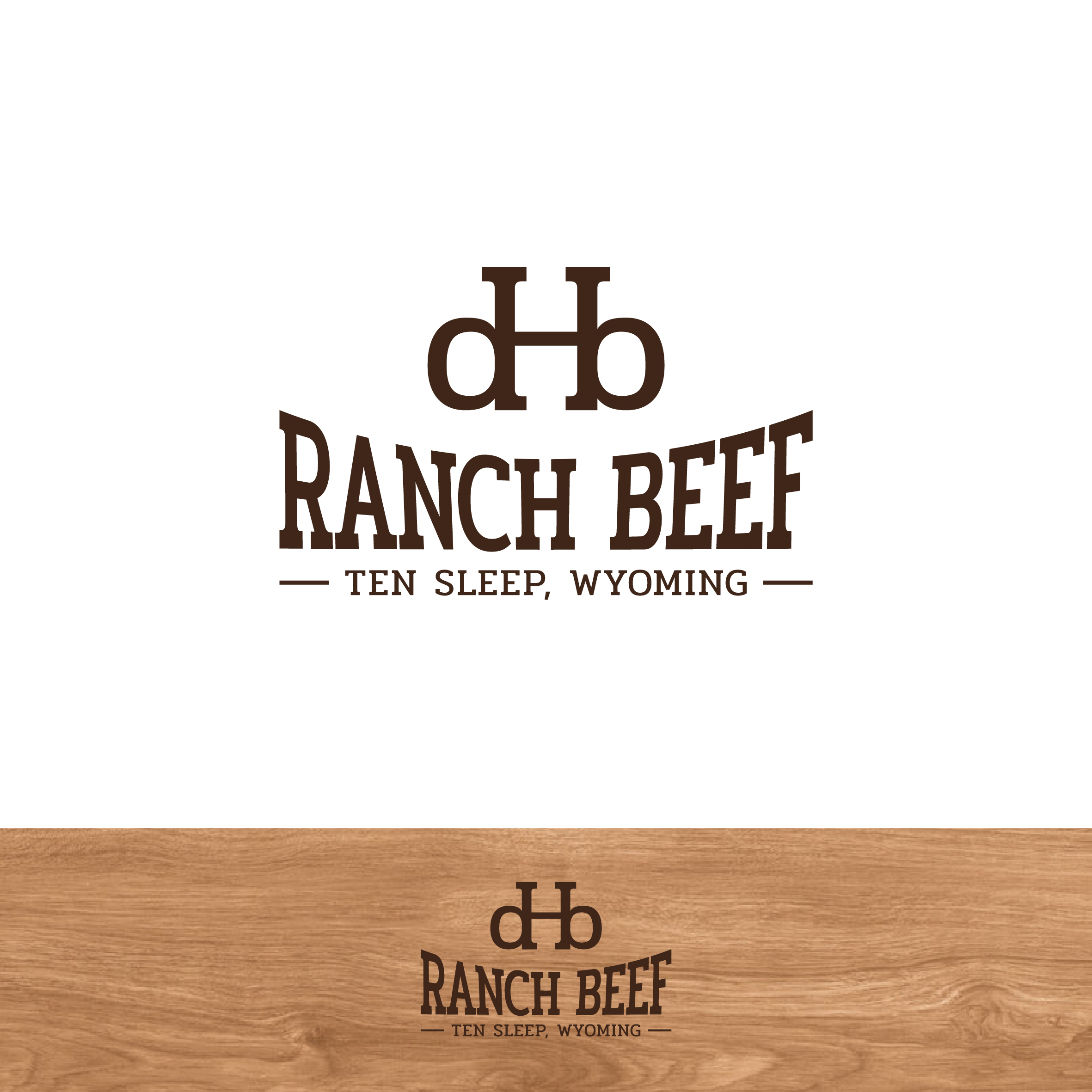Masculine, Conservative, Ranching Logo Design for dHb Ranch Beef by ...