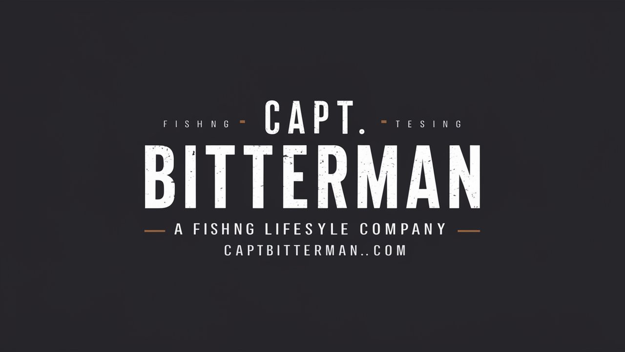 Masculine, Modern, Fishing and Outdoors Logo Design for Capt. Bitterman ...