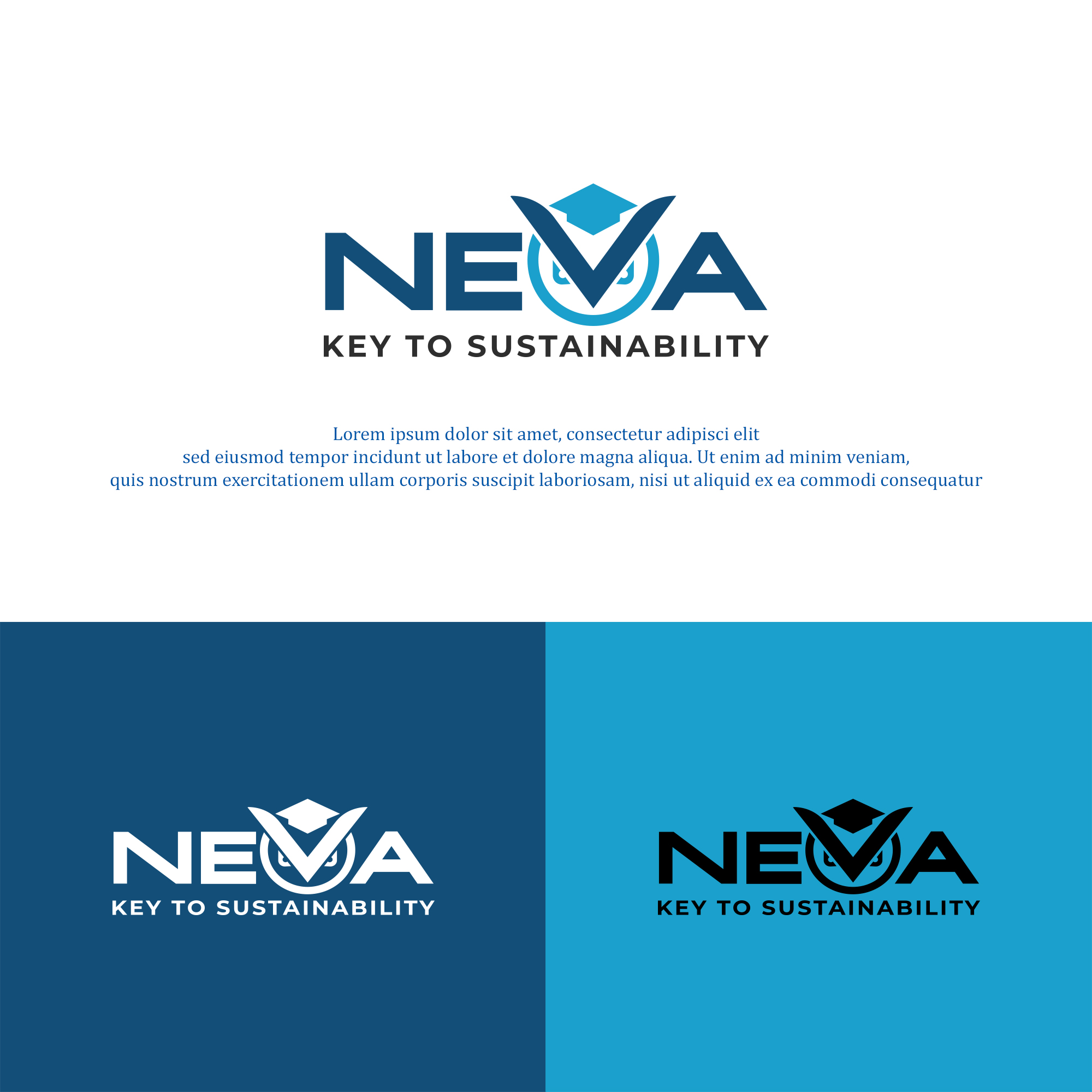 Logo Design for NEVA key to sustainability by dk_Grafika | Design #32650280