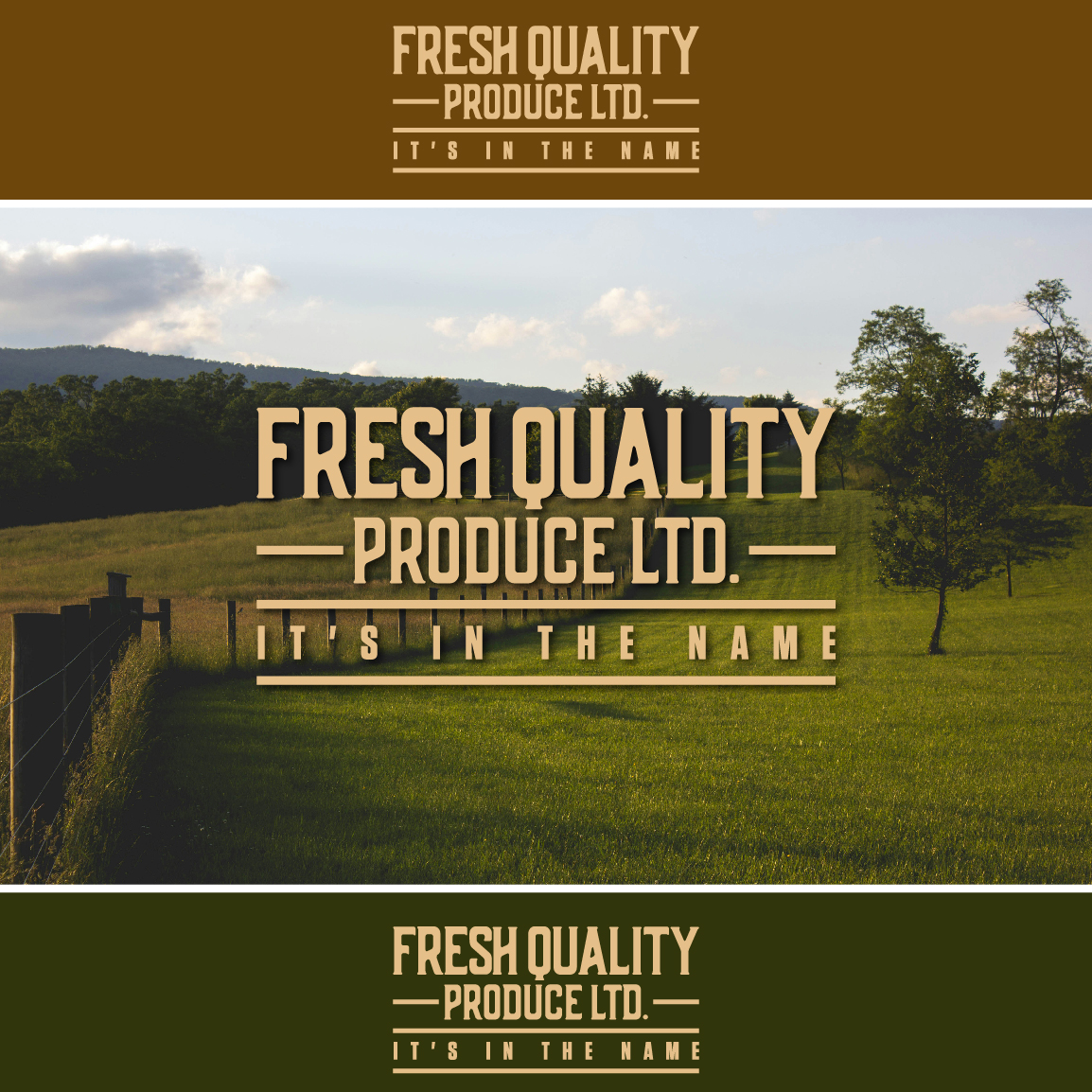 Logo Design for Fresh Quality Produce Ltd. with a slogan "It's in the ...