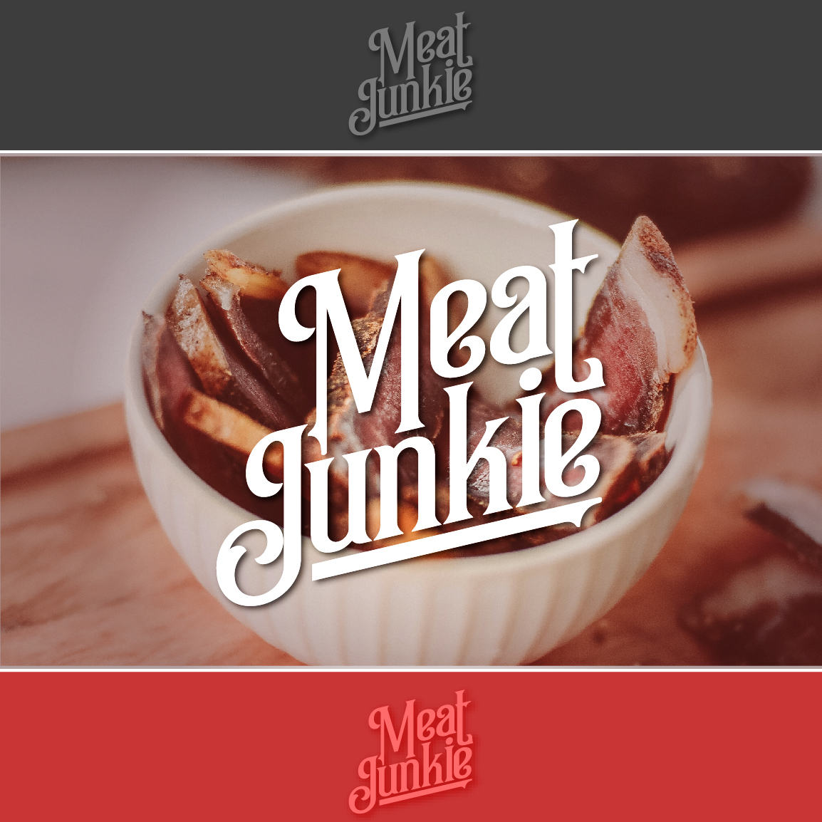Bold, Masculine, Food / Meat Logo Design for Meat Junkie by Fanol Ademi ...