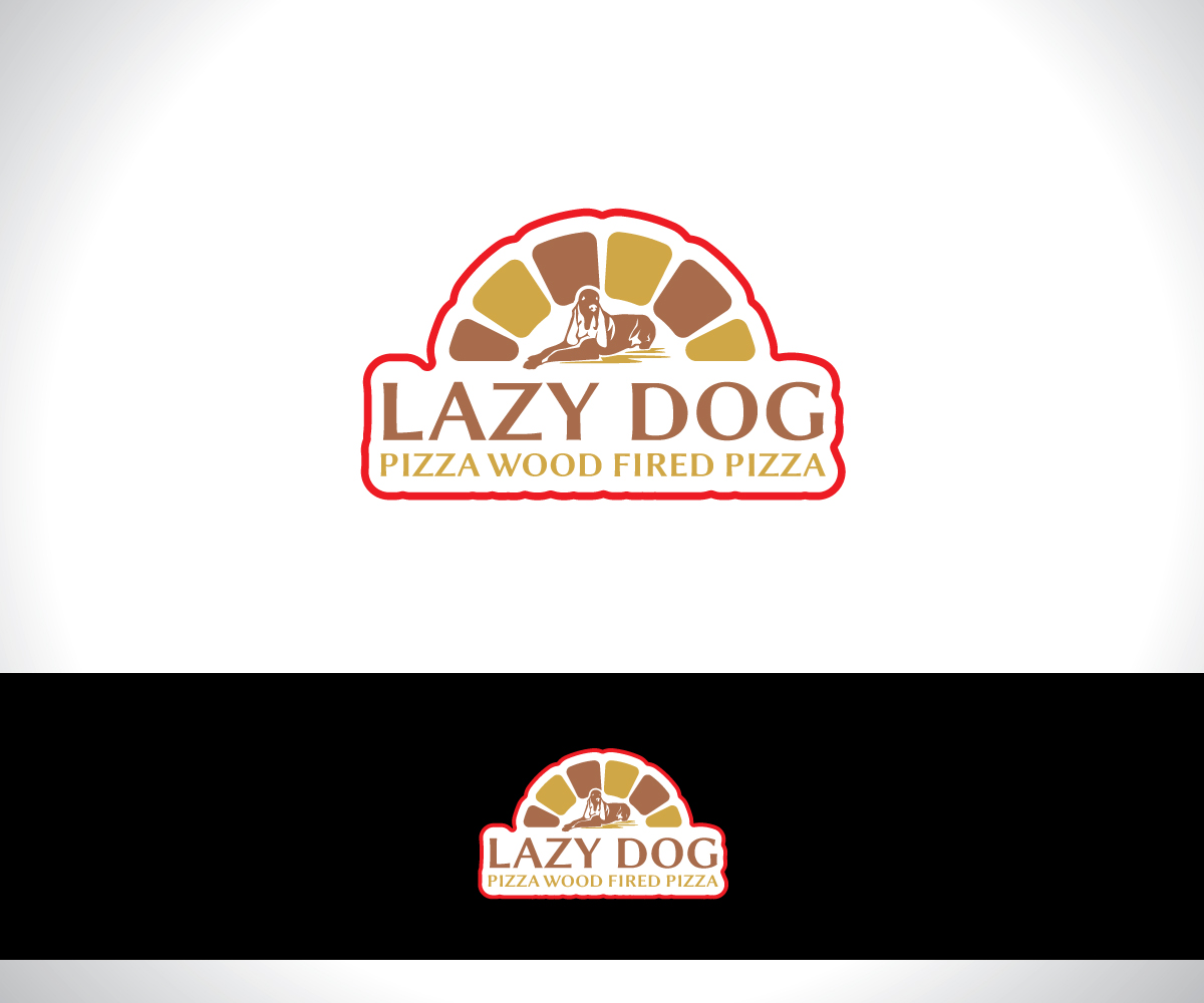 Bold, Playful, Food trailer Logo Design for Lazy dog pizza Wood fired ...