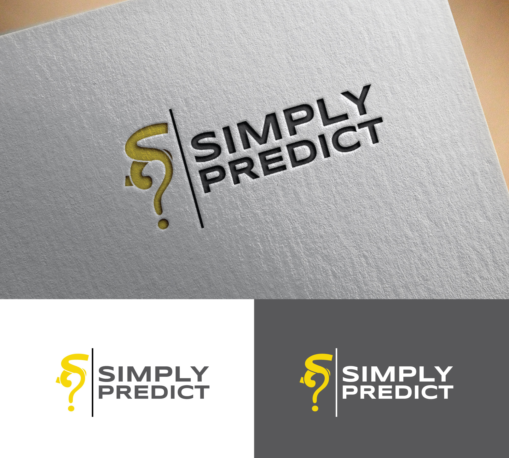 Logo Design for SP & SIMPLY PREDICT by RRR Design | Design #32650198