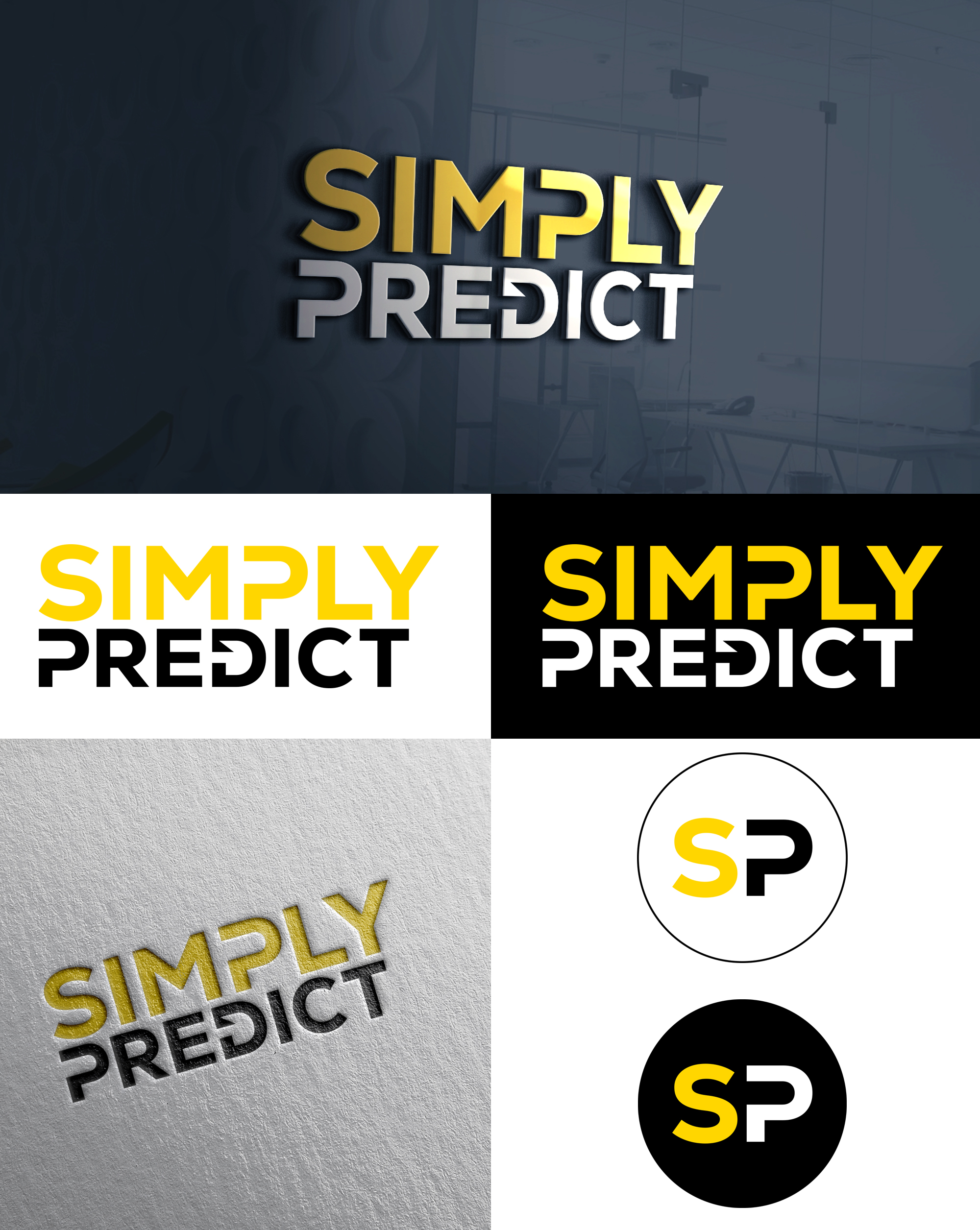 Logo Design for SP & SIMPLY PREDICT by MarvinStudio | Design #32671885