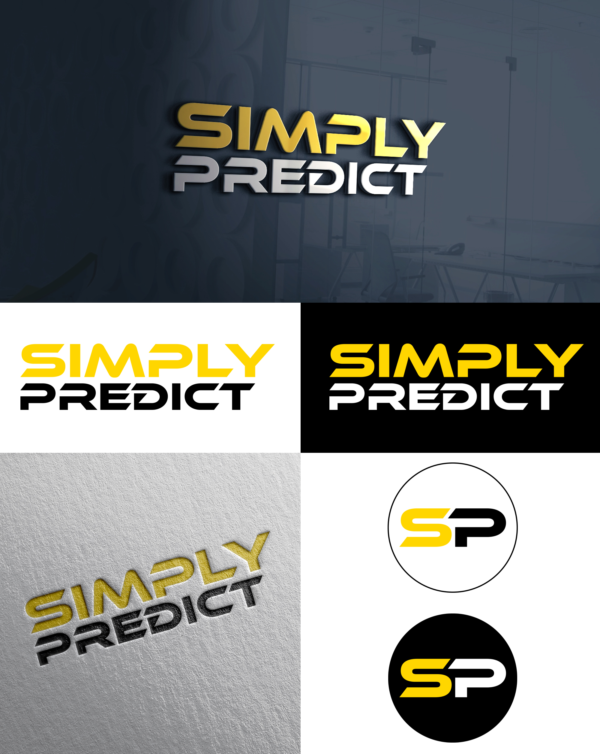 Logo Design for SP & SIMPLY PREDICT by MarvinStudio | Design #32671887
