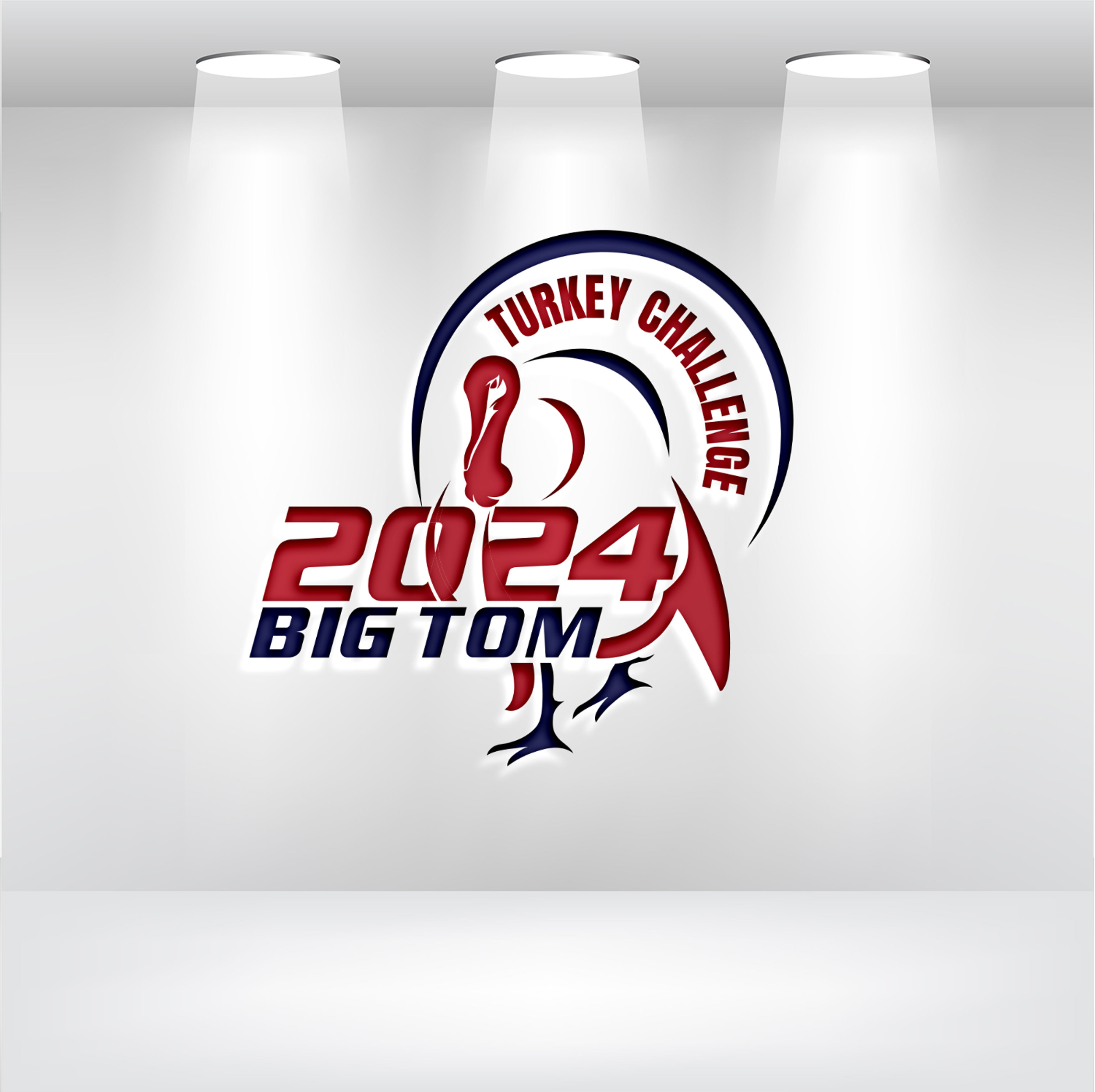 Logo Design for 2024 Big Tom Turkey Challenge by Rosalie.. | Design ...