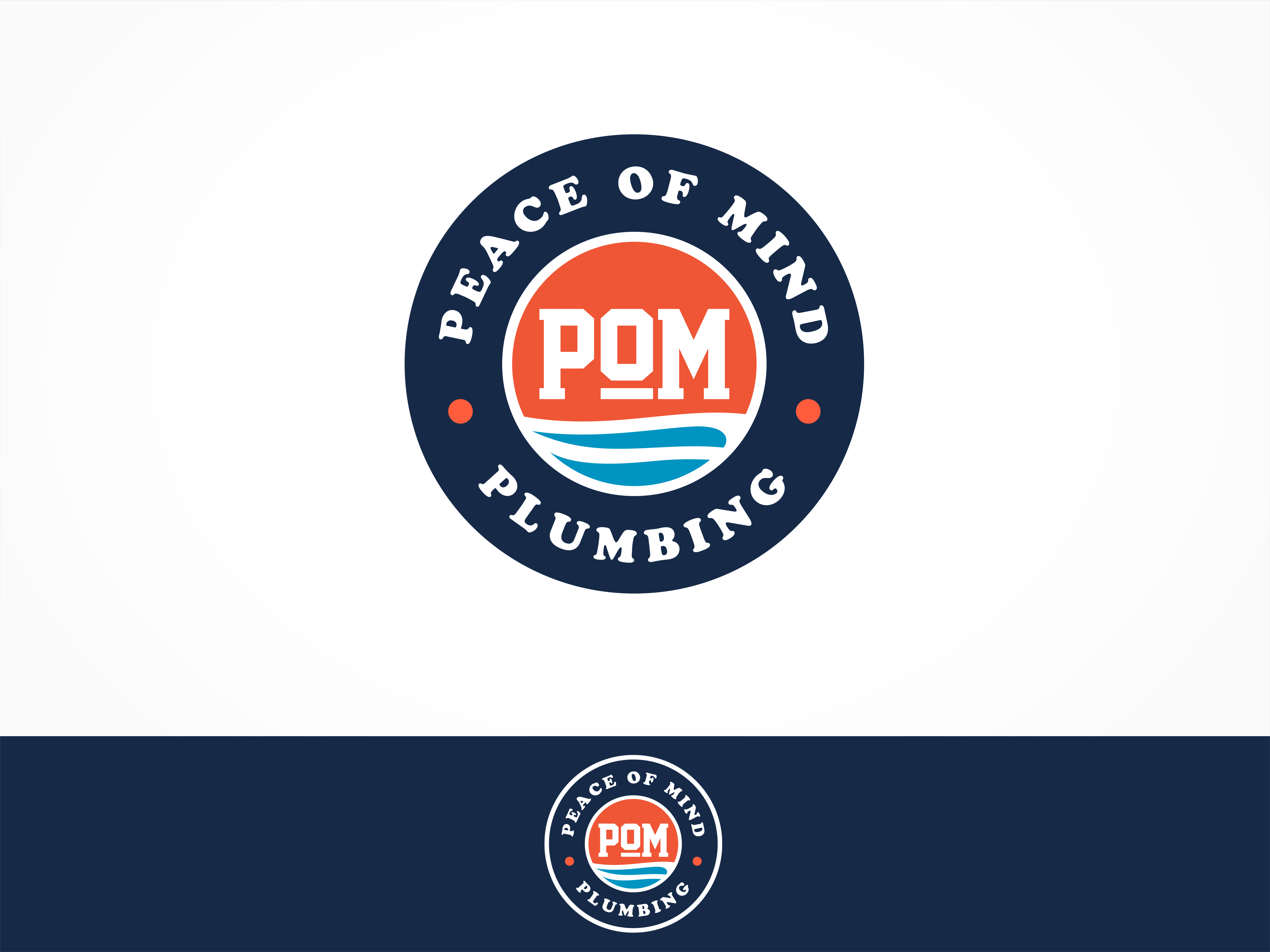 Upmarket, Modern, Plumbing Logo Design for Peace of Mind Plumbing by ...
