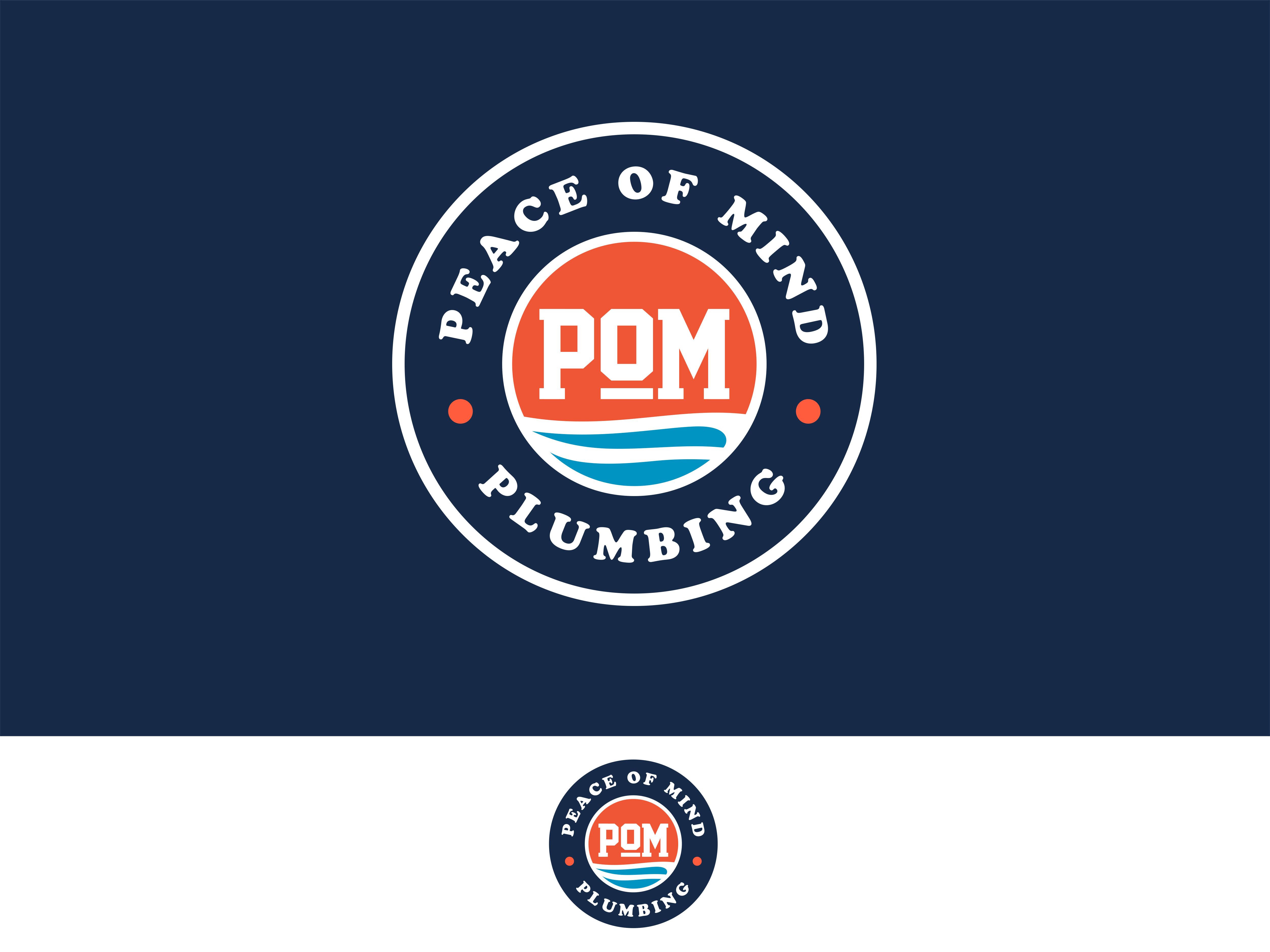 Upmarket, Modern, Plumbing Logo Design for Peace of Mind Plumbing by ...