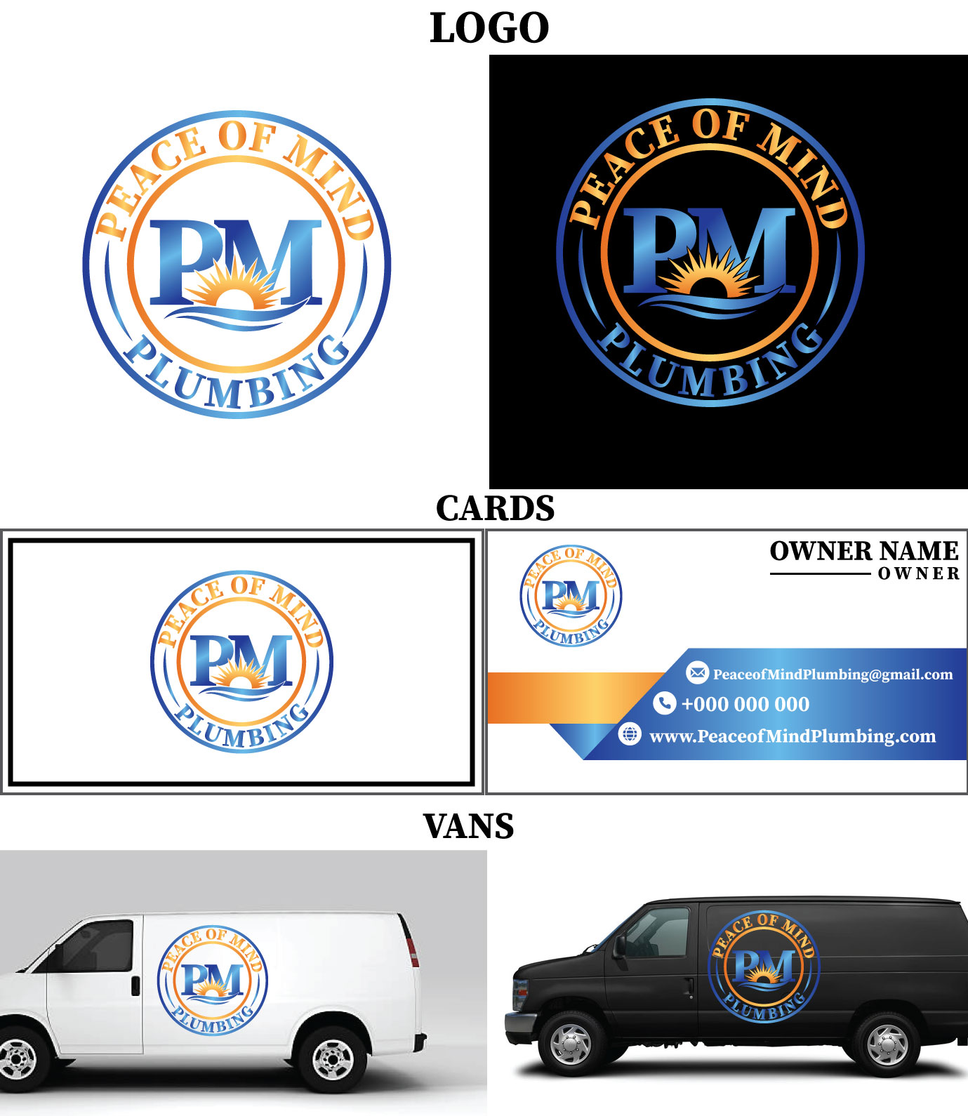 Upmarket, Modern, Plumbing Logo Design for Peace of Mind Plumbing by ...