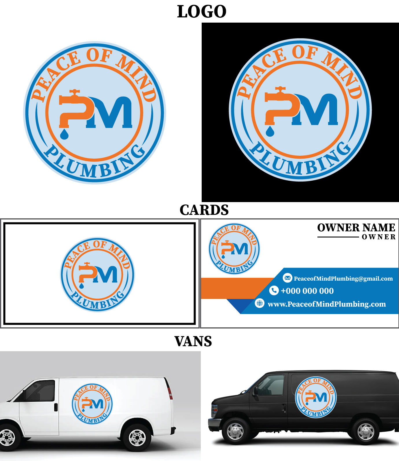 Upmarket, Modern, Plumbing Logo Design for Peace of Mind Plumbing by ...