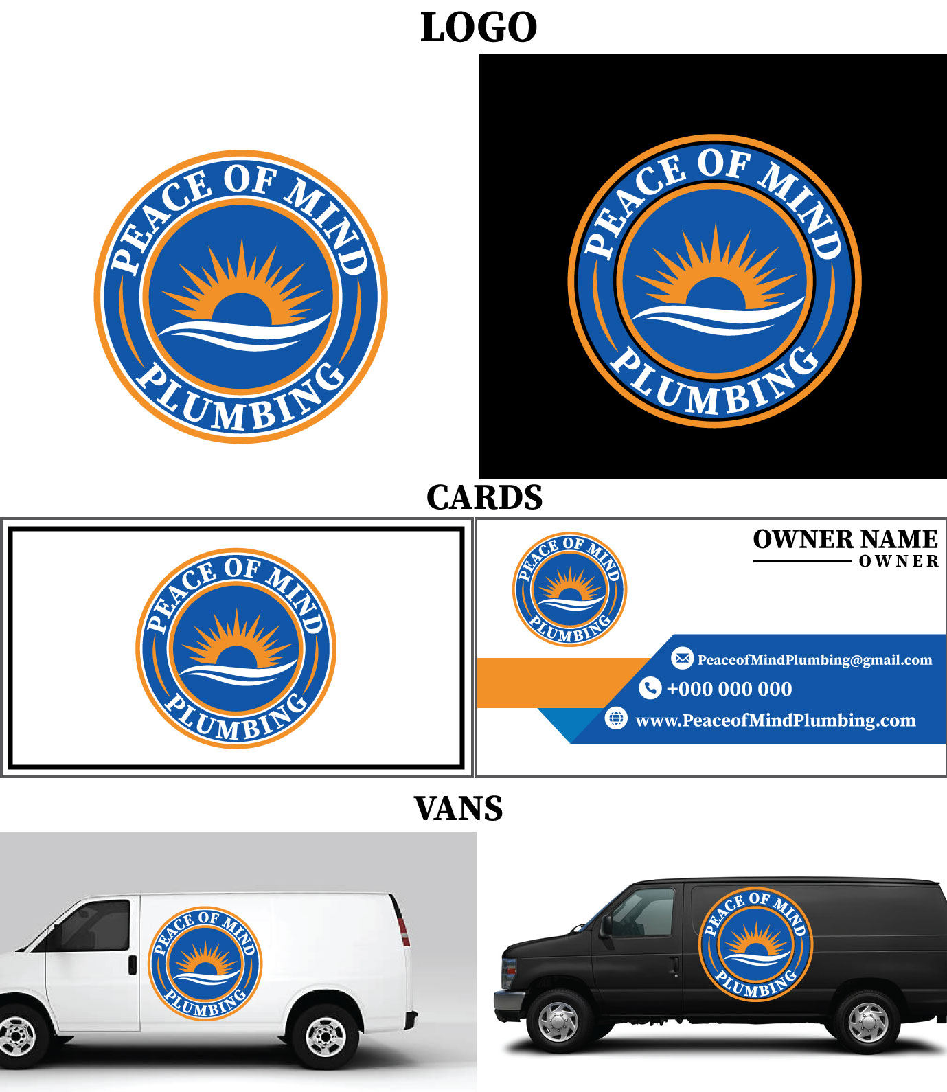 Upmarket, Modern, Plumbing Logo Design for Peace of Mind Plumbing by ...