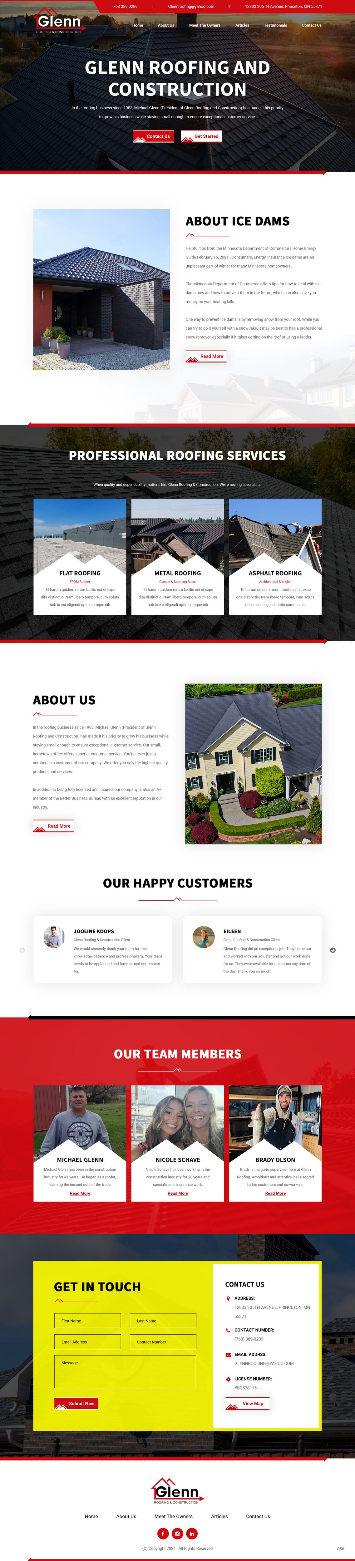 Elegant, Playful, Construction Web Design for a Company by pb | Design ...