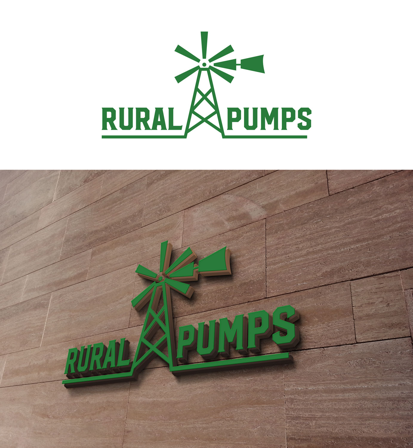 Bold, Professional, online retail of water pumps Logo Design for Rural ...
