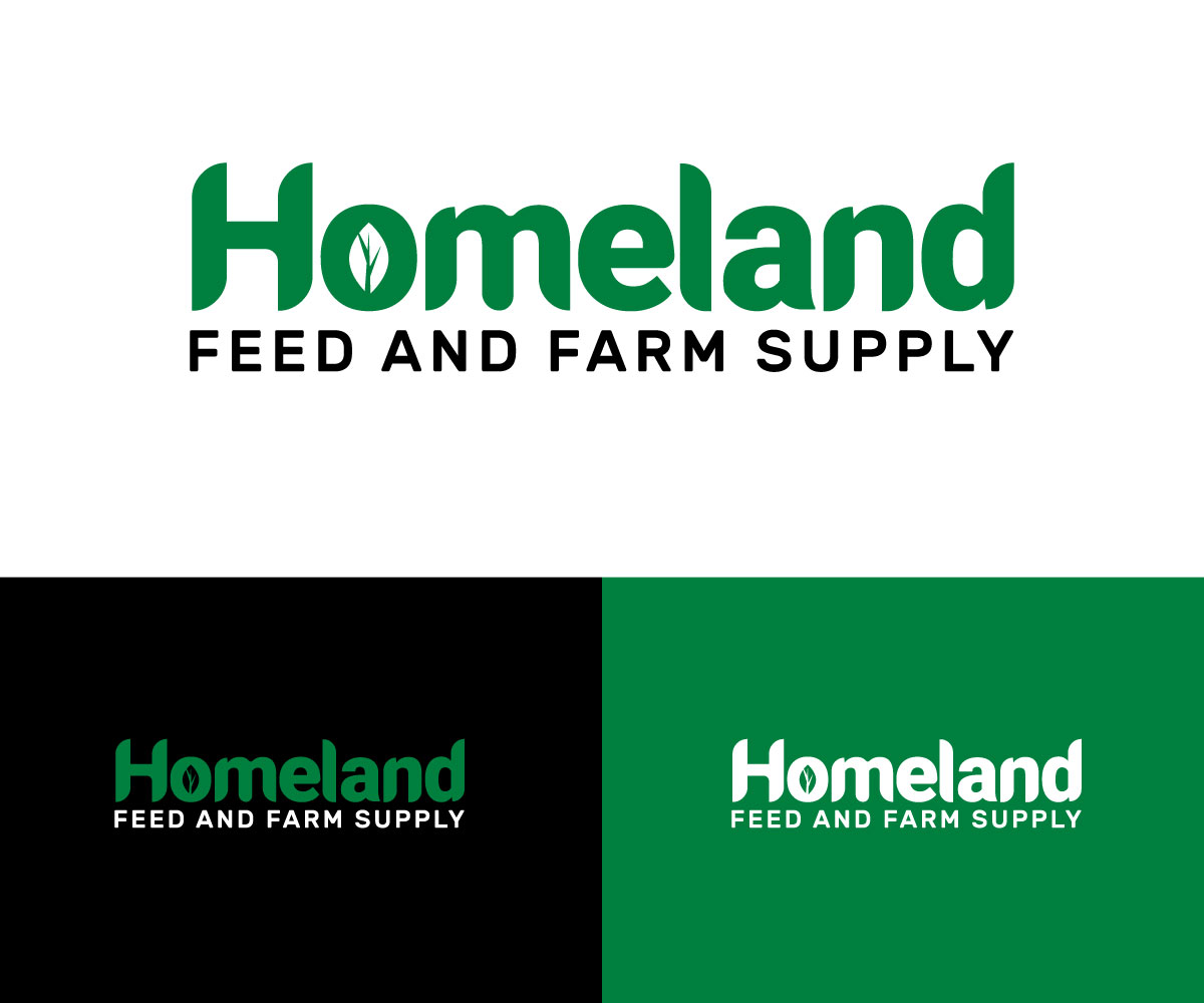 Elegant, Playful Logo Design for "Homeland" in larger text, "Feed and ...