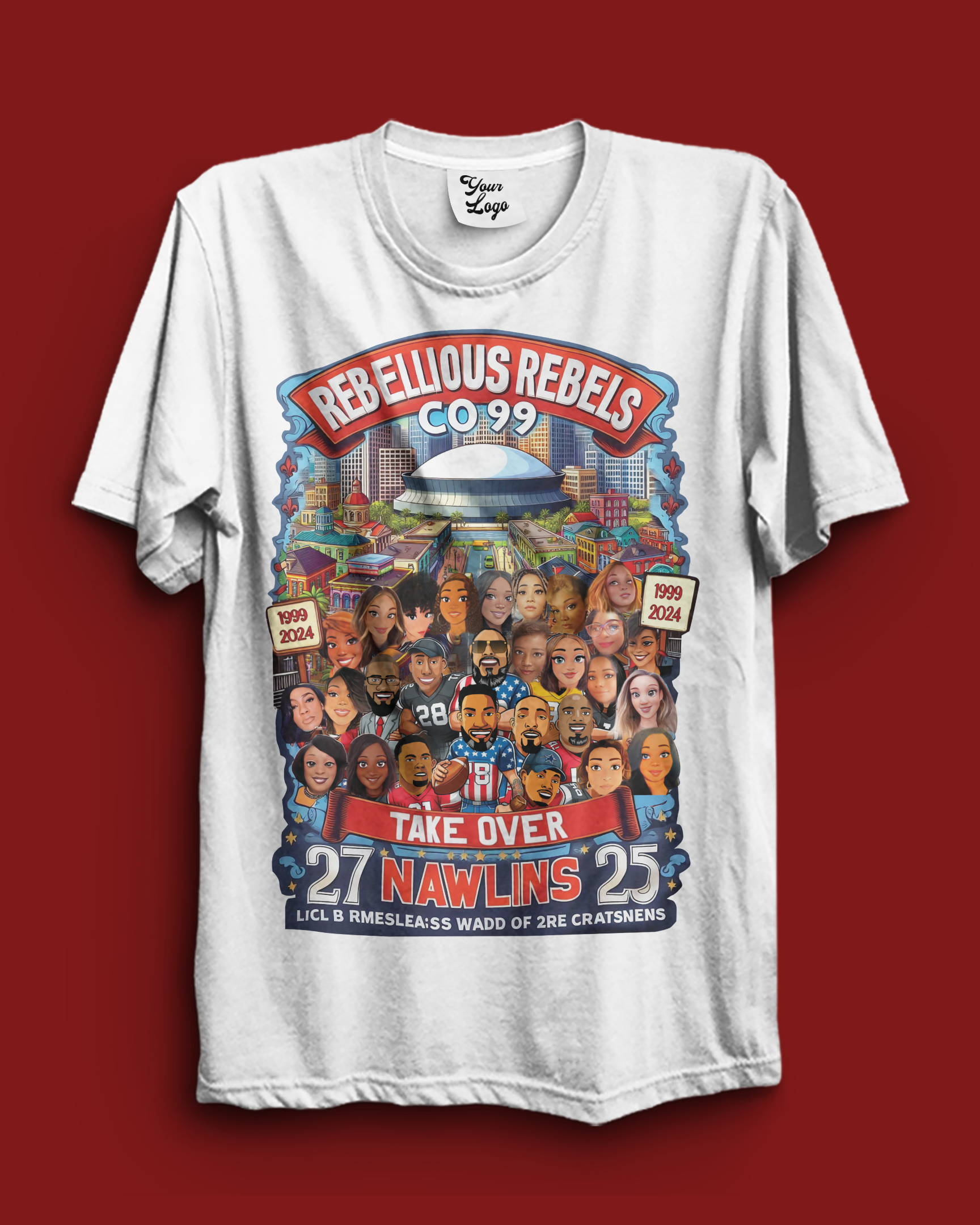 Playful, Elegant, High school 25th class reunion T-shirt Design for a ...