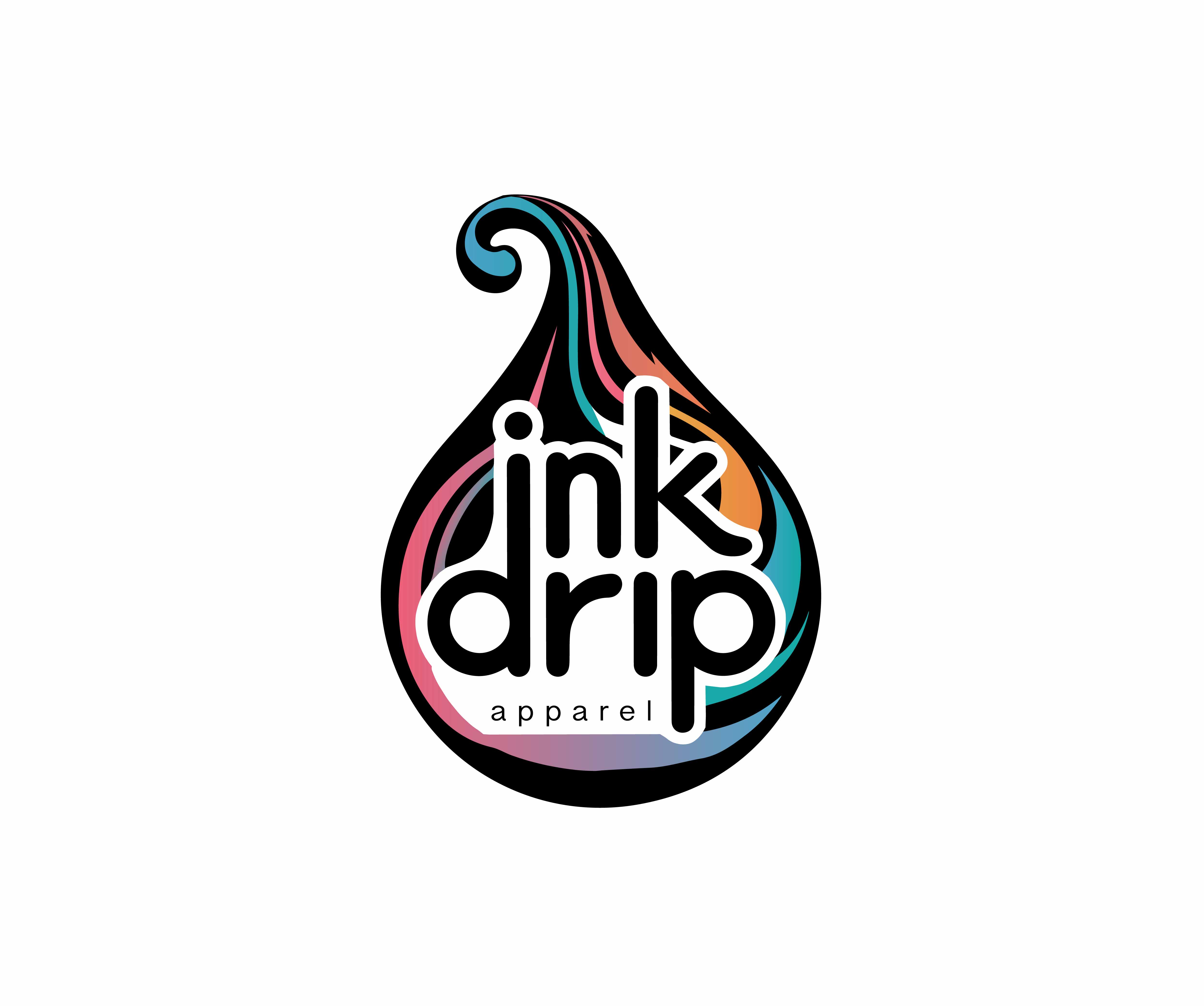 Logo Design for Ink Drip Apparel by visiv | Design #32680315