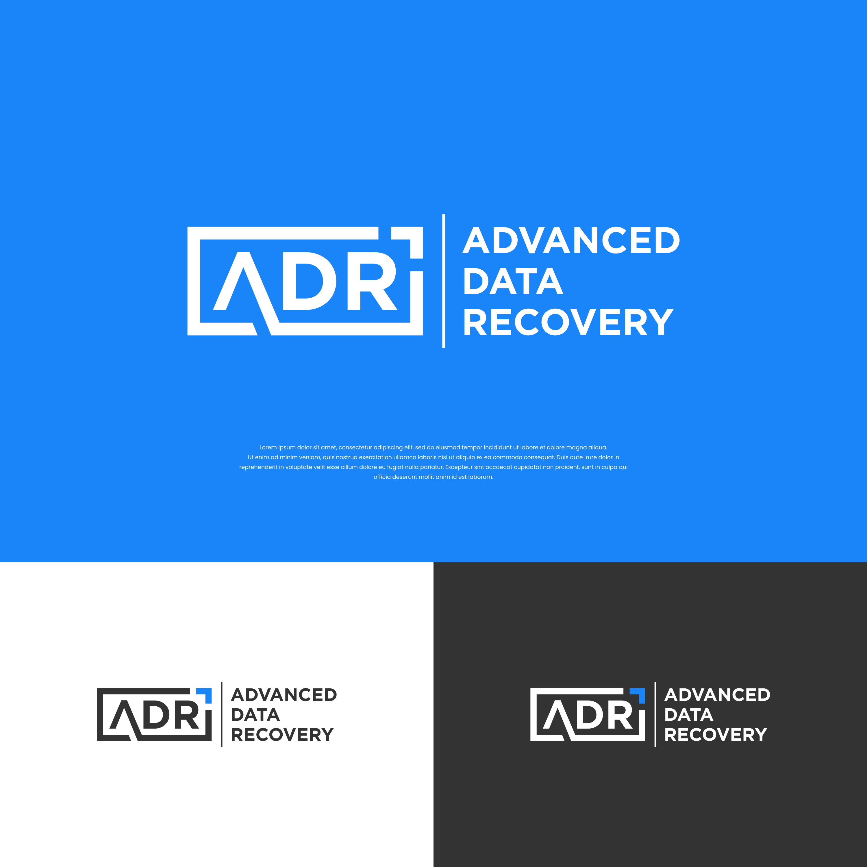Logo Design for ADR Advanced Data Recovery by ge.logo | Design #32670273