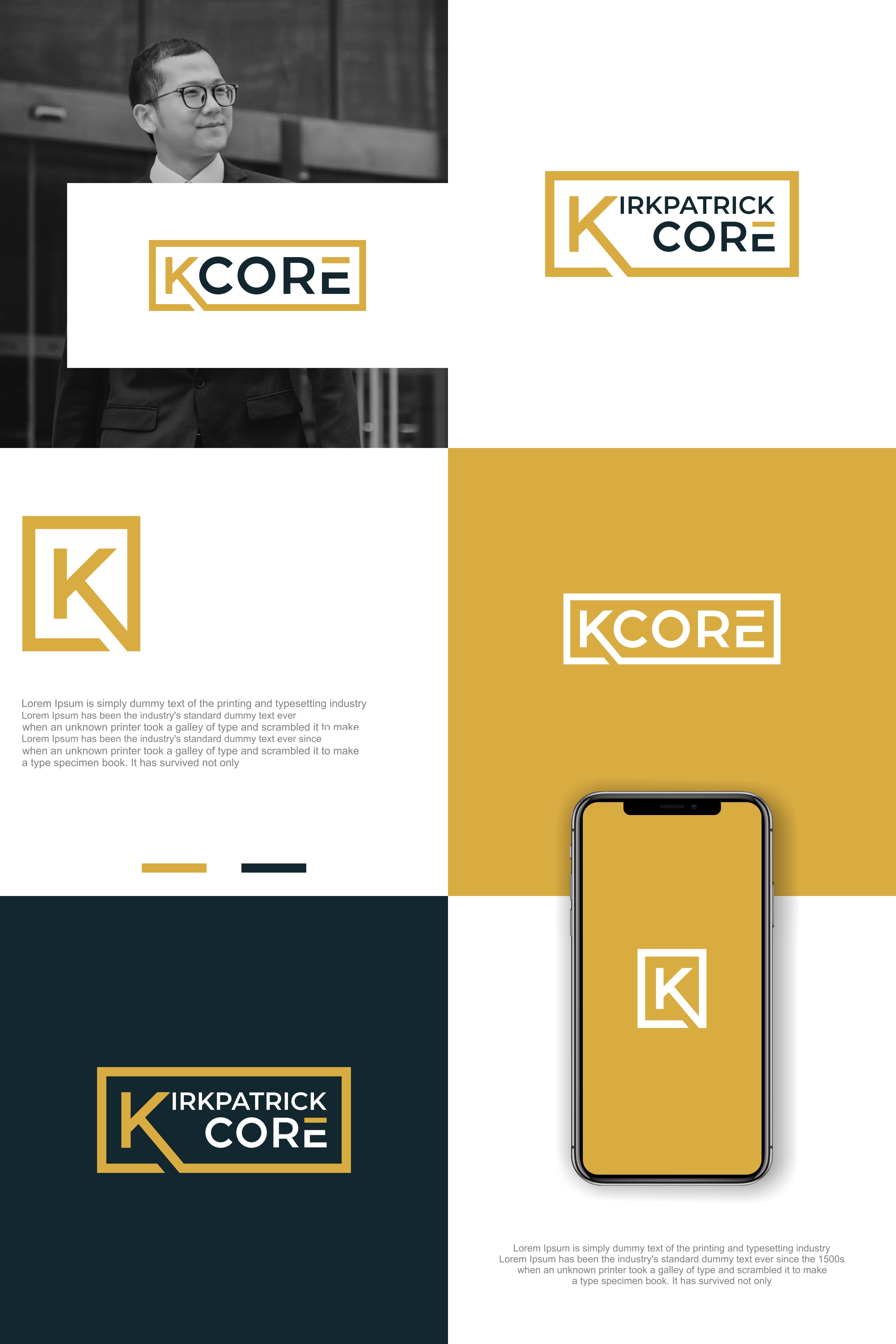 Elegant, Playful Logo Design for KCORE, KirkpatrickCORE by NUZZAN | Design #32688434