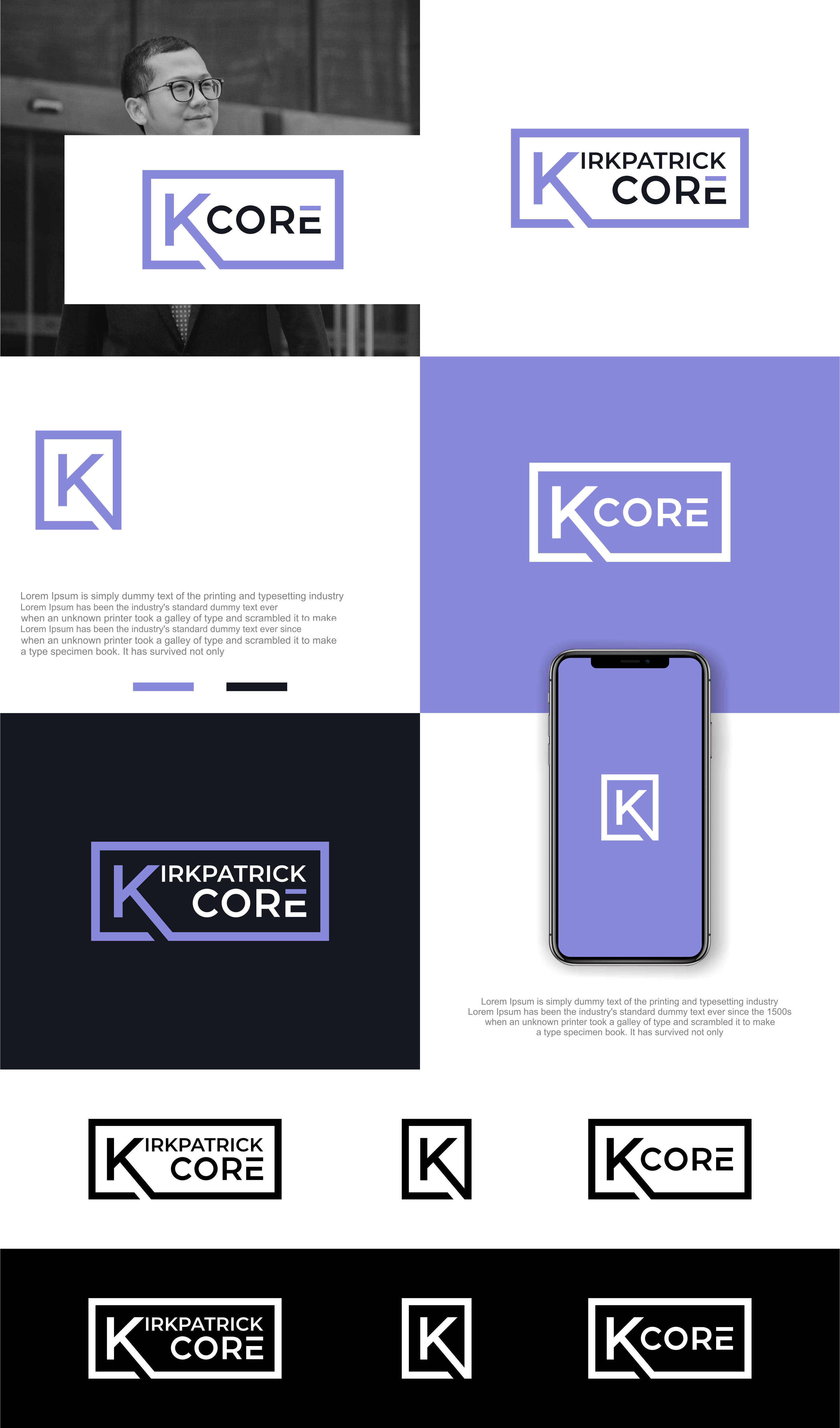 Elegant, Playful Logo Design for KCORE, KirkpatrickCORE by NUZZAN ...