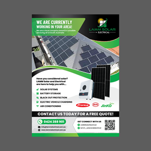 LAMM SOLAR leaflet | 50 Flyer Designs for a business in Australia
