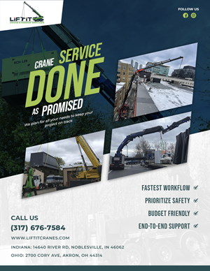 Lift It Crane Sales Flyer | 54 Flyer Designs for a business in United ...