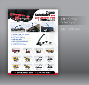 Lift It Crane Sales Flyer | 53 Flyer Designs for a business in United ...