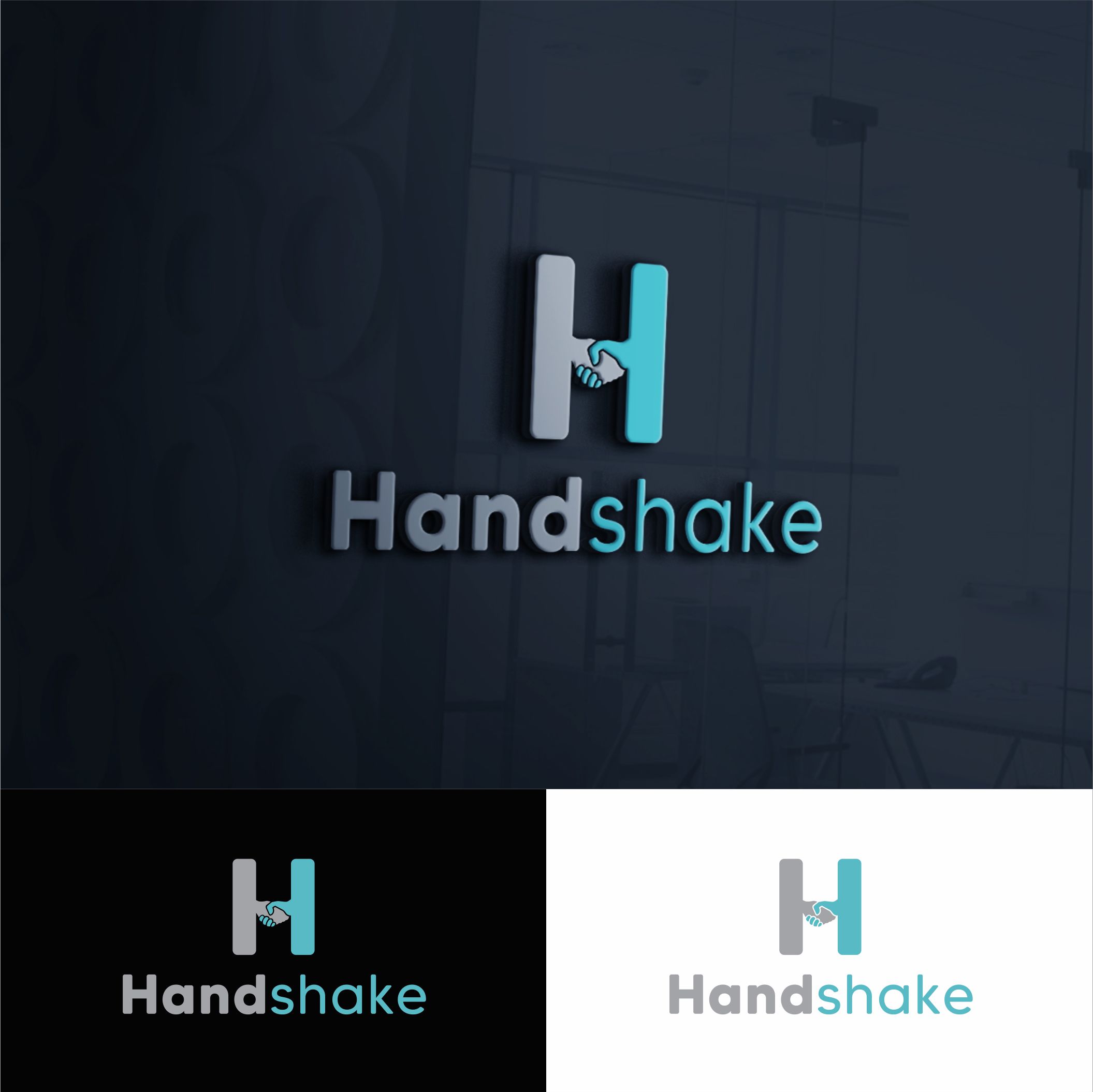 Bold, Modern Logo Design for handshake by junior pxl design | Design ...